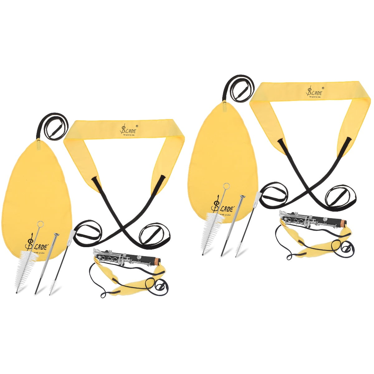 2 Count Clarinet Cleaning Kit Instruments Trombone Slide Cream Alto ...