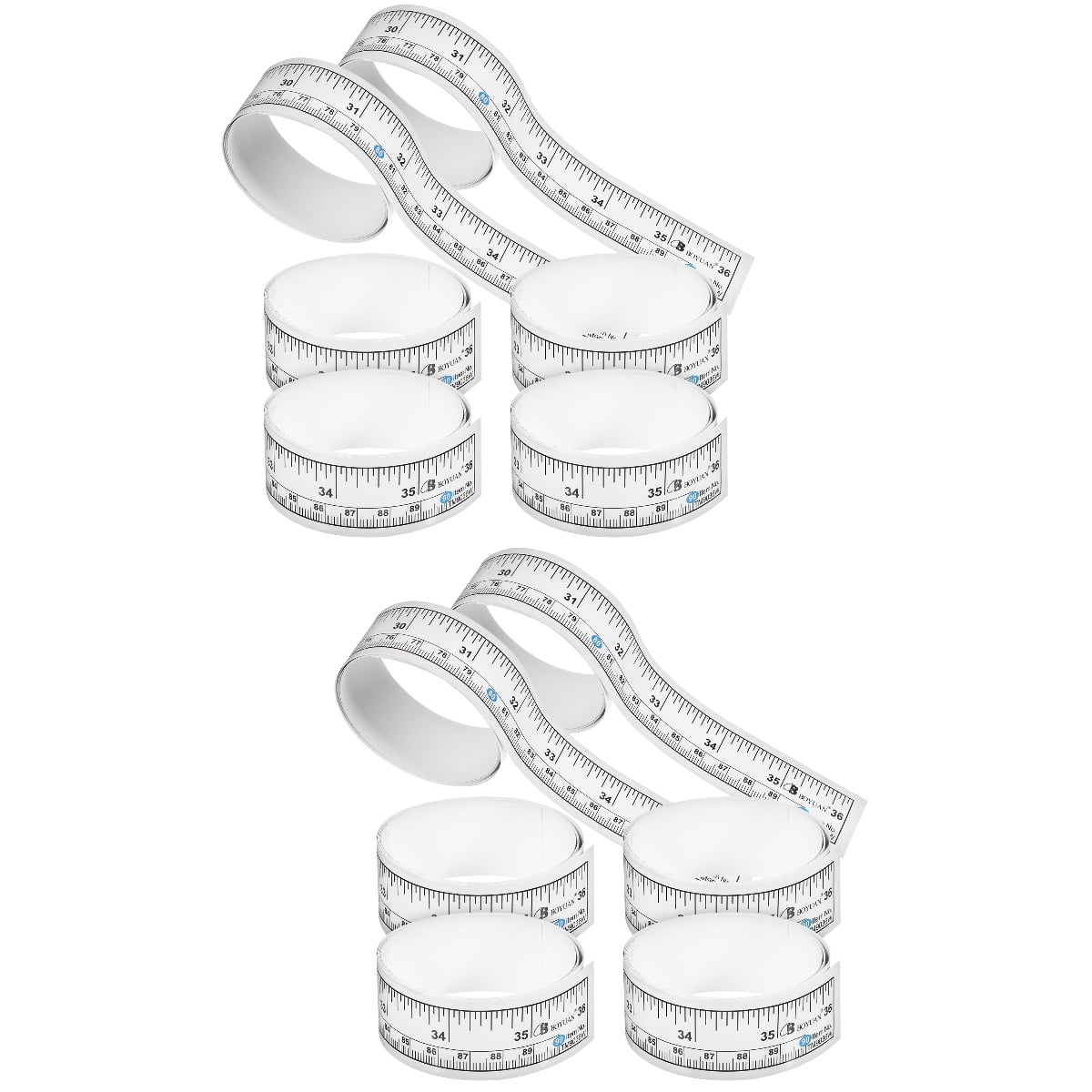 2 Count Clear Adhesive Backed Measure Tape Sticker - Walmart.com