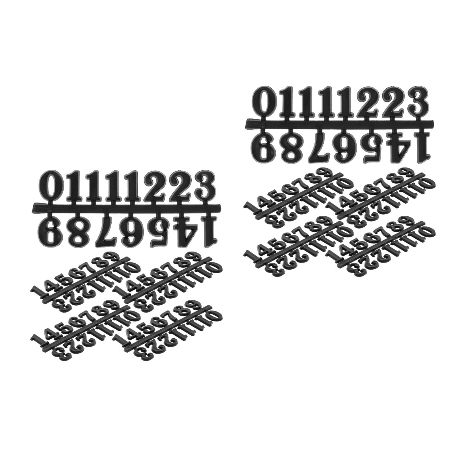 Set of 2 Self Adhesive Clock Numbers Large Plate DIY Decoration ...