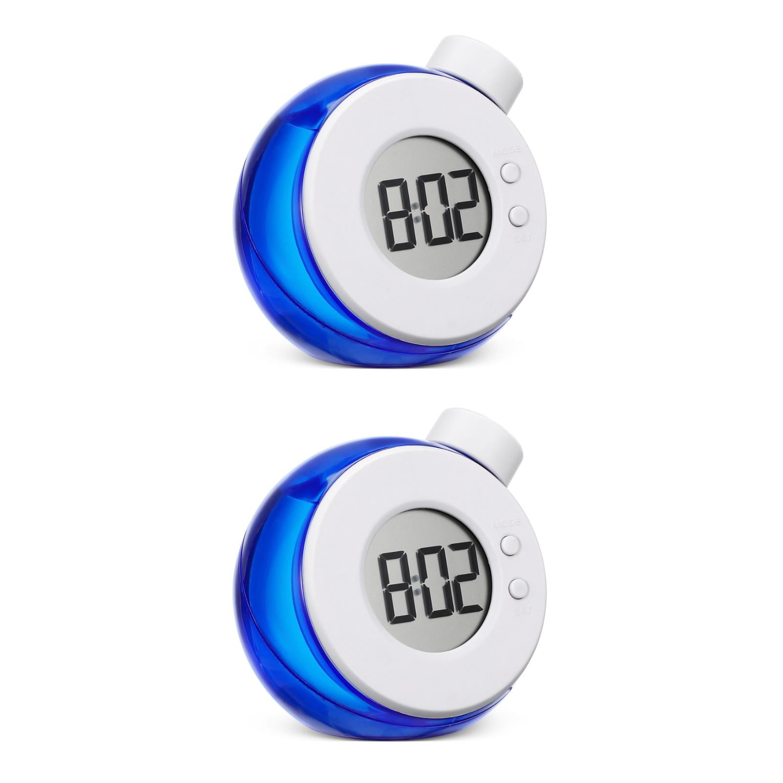 2 Count Clocks Shower Waterproof Retro Alarm Digital - Walmart.com