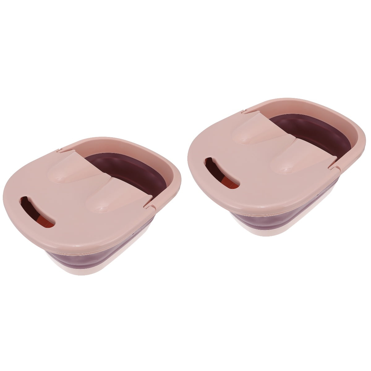 2 Count Collapsible Soaking Footbath Leak-proof Bucket Travel - Walmart.com