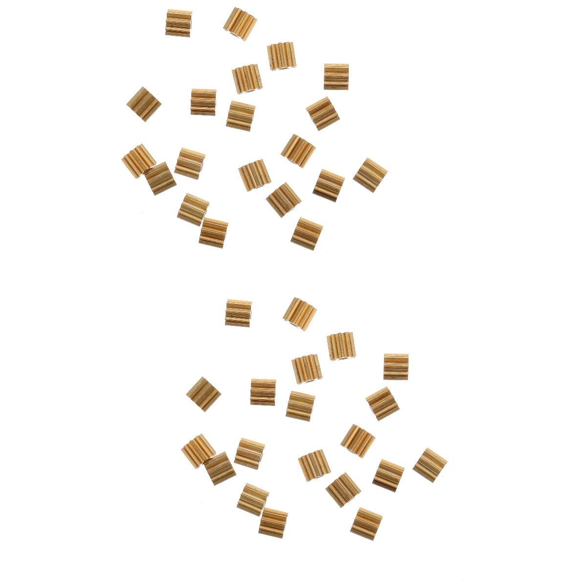 2 Count Copper Pinion Mini Gear Motor Toy Gears for Mechanical Child ...