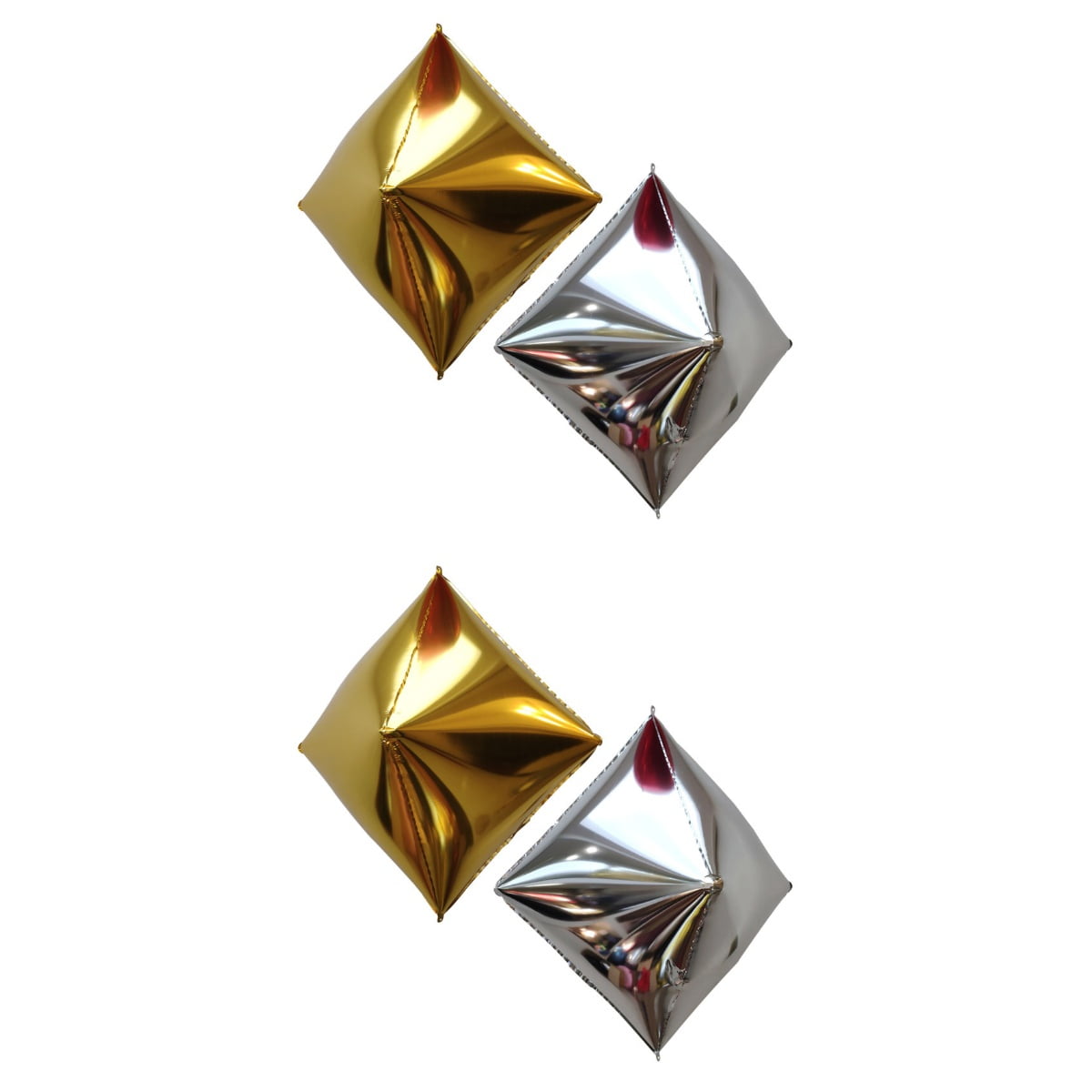 2 Count Cube Balloons Anniversary Decorations Diamond Shaped - Walmart.com