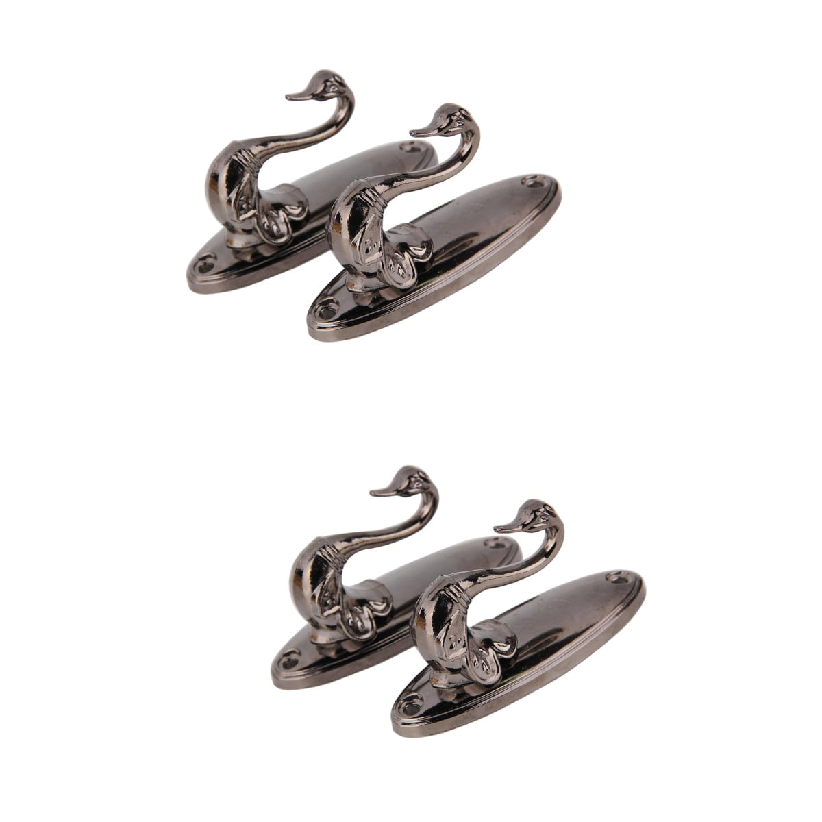 2 Count Curtain Tie Back Hook Black Hooks for Tiebacks - Walmart.com
