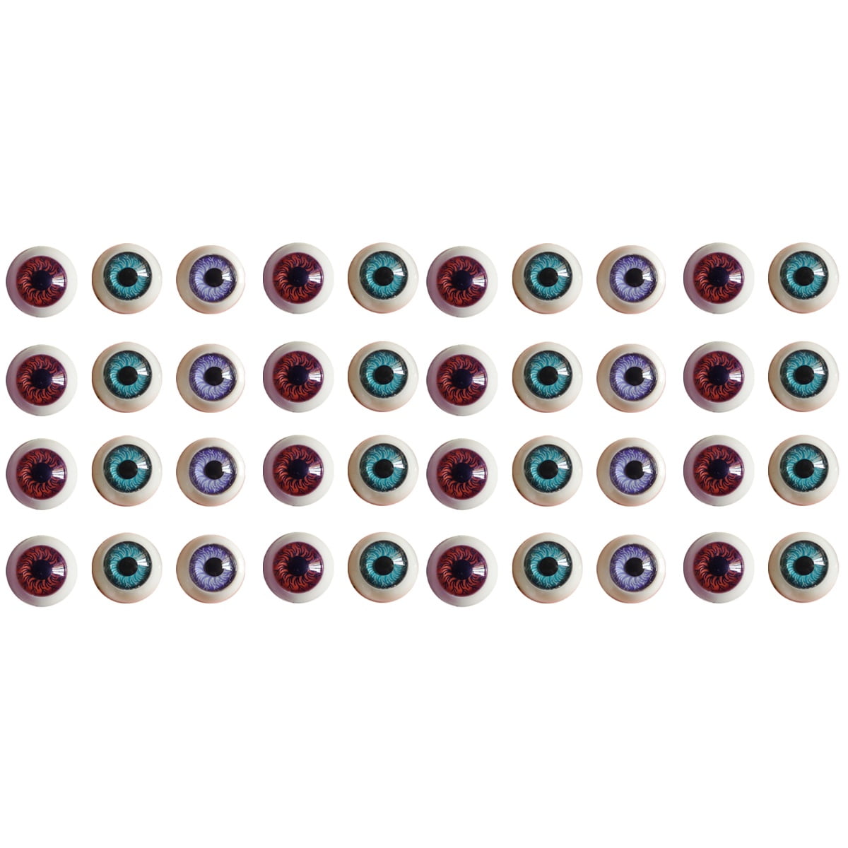 Set of 2 Glass Dolls Eyes Fake Money Simulated Round Eyeballs 1.20X1 ...