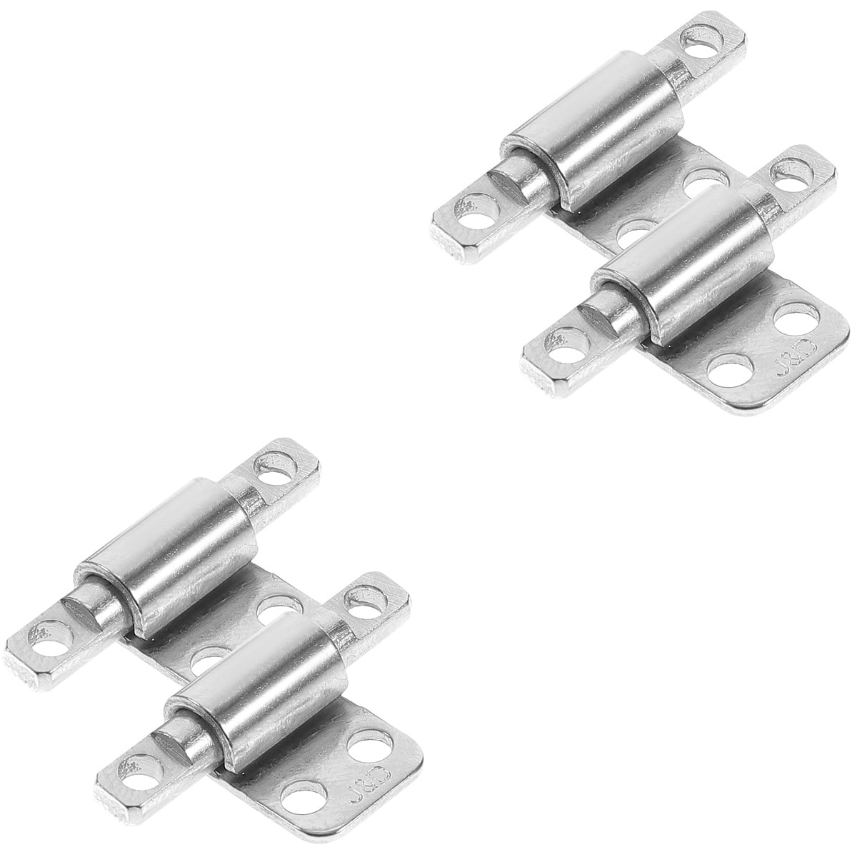 2 Count Damped Shaft Door Hinge Storm Mic Stand Hinges Boom Silver ...