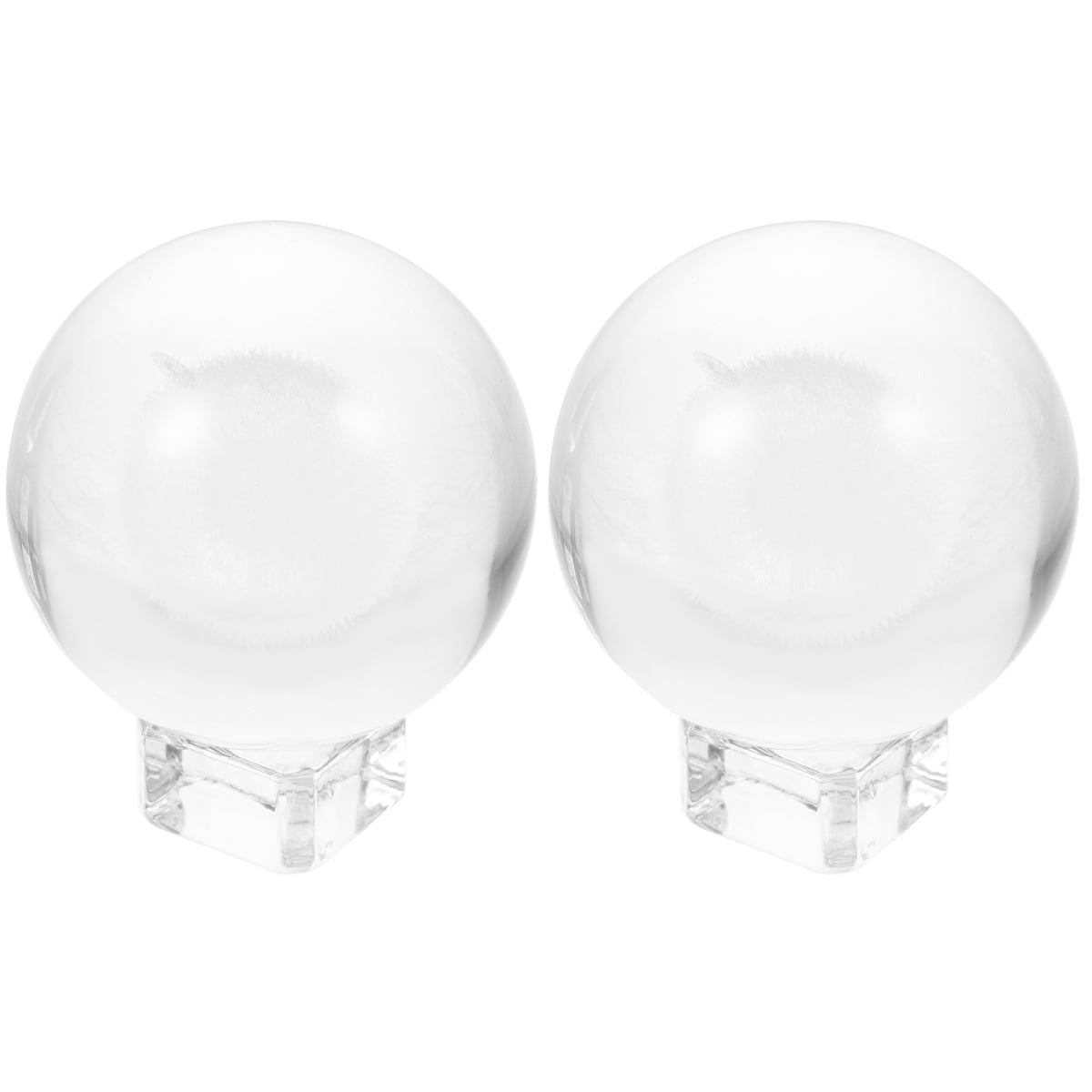 2 Count Dandelion Crystal Ball Table Top Decor Tabletop Clear with ...