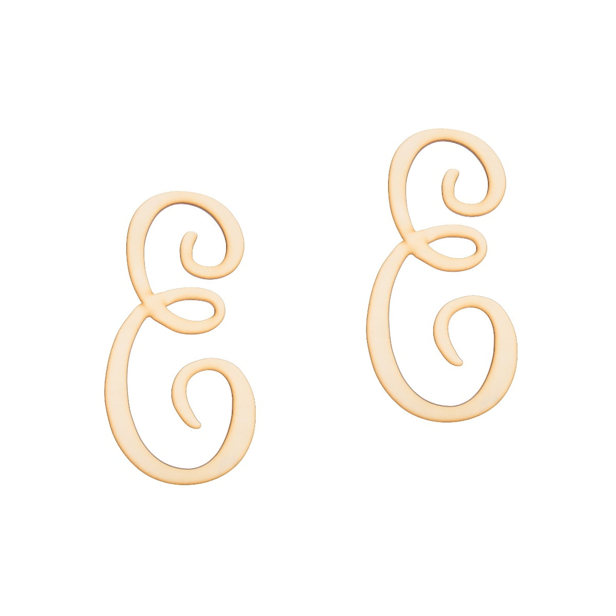 2 Count Decoration Cursive English Alphabet Simple Letter Adornment ...