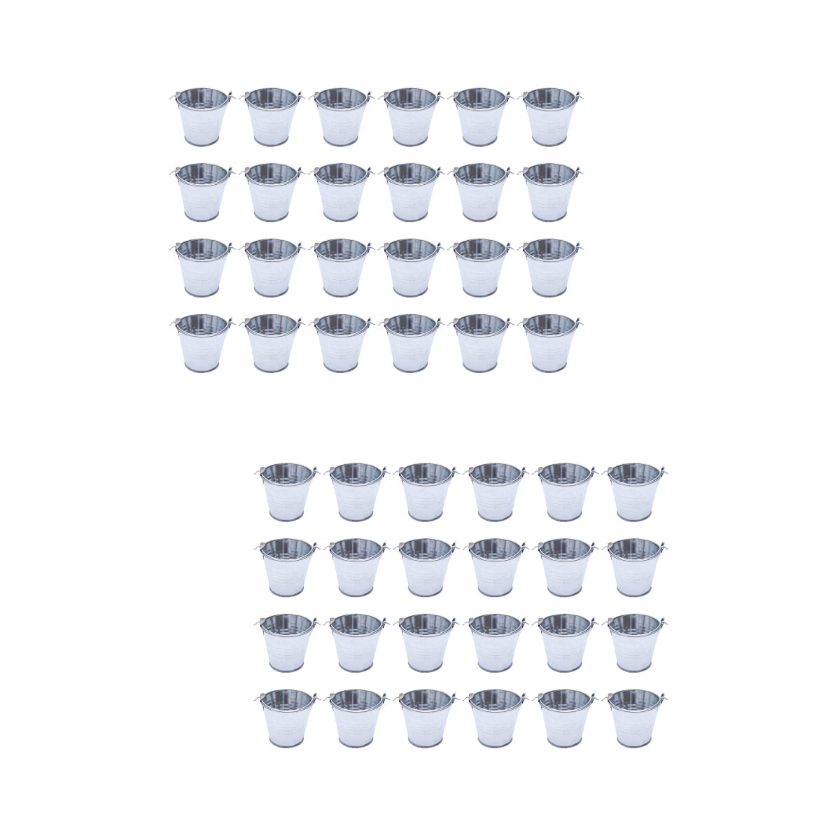 2 Count Decorative Flower Pots Pails and Buckets - Walmart.com