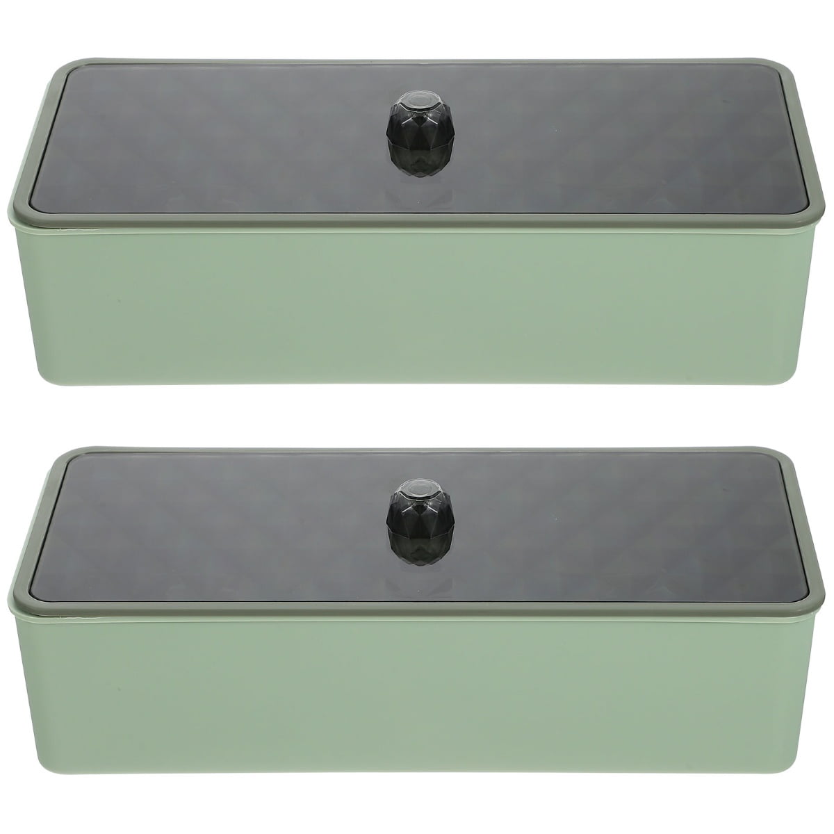 2 Count Diamond Cutlery Box Reusable Drawer Lid Drying Rack Dishes ...