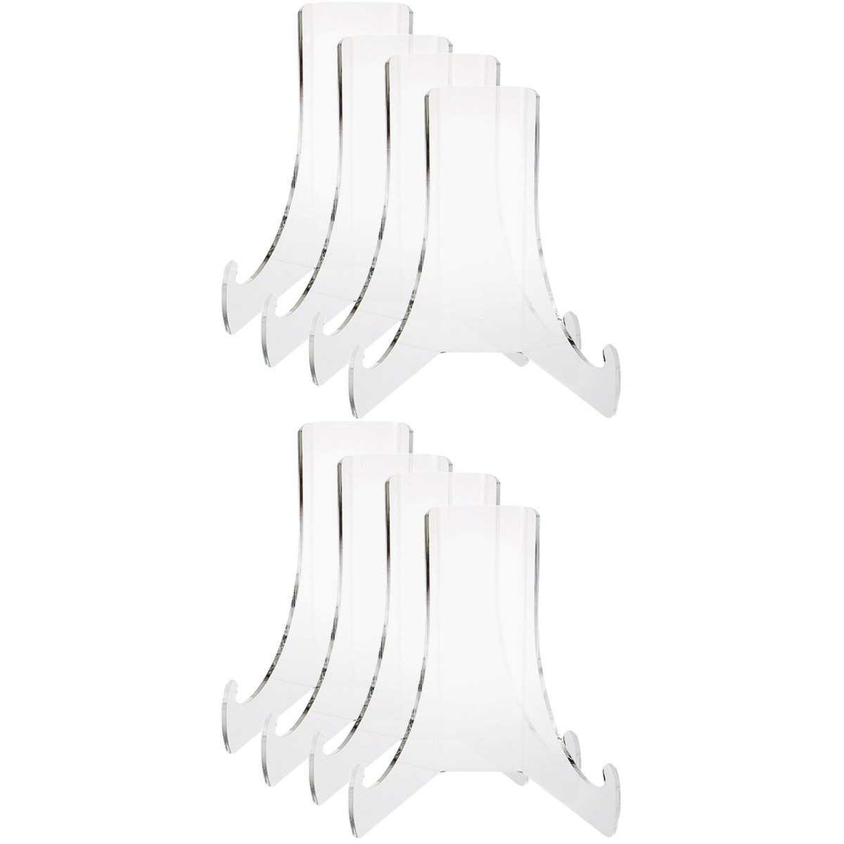 2 Count Easels for Display Cookbook Stand Transparent Plate Holder ...