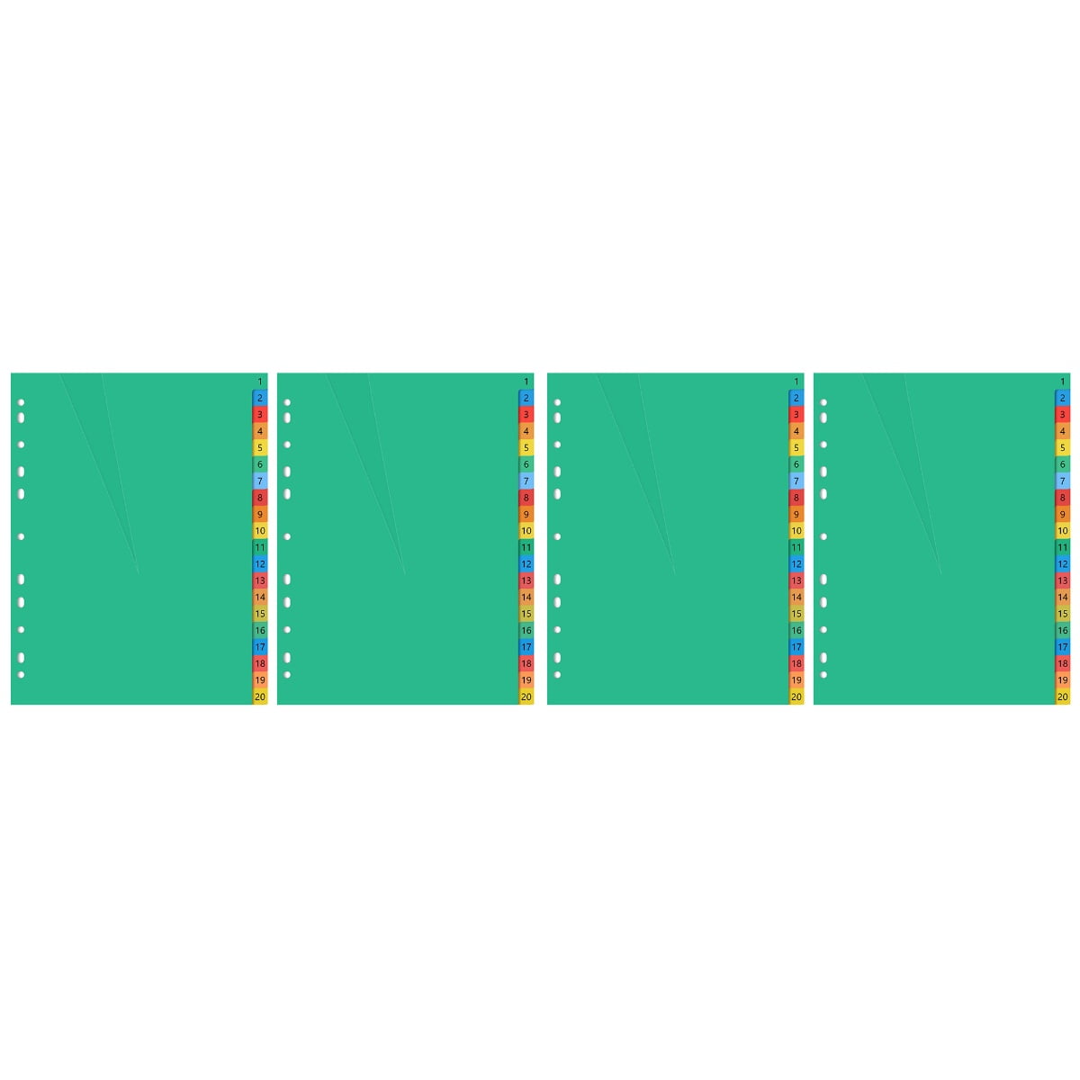 2 Count Dividers Index Page Slip Document Separators Household Tab ...