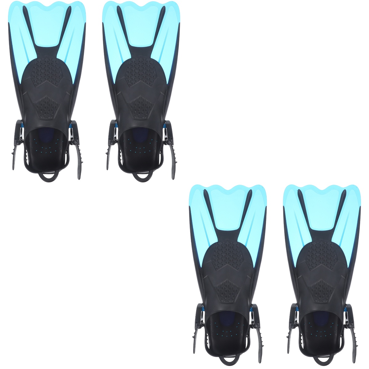 2 Count Diving Swimming Fins Flipper Flippers Dive Man Miss - Walmart.com