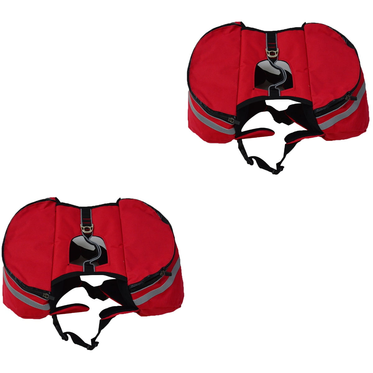 2 Count Dog Rucksack Saddlebag Doggie Backpack for Carrier Hiking with ...