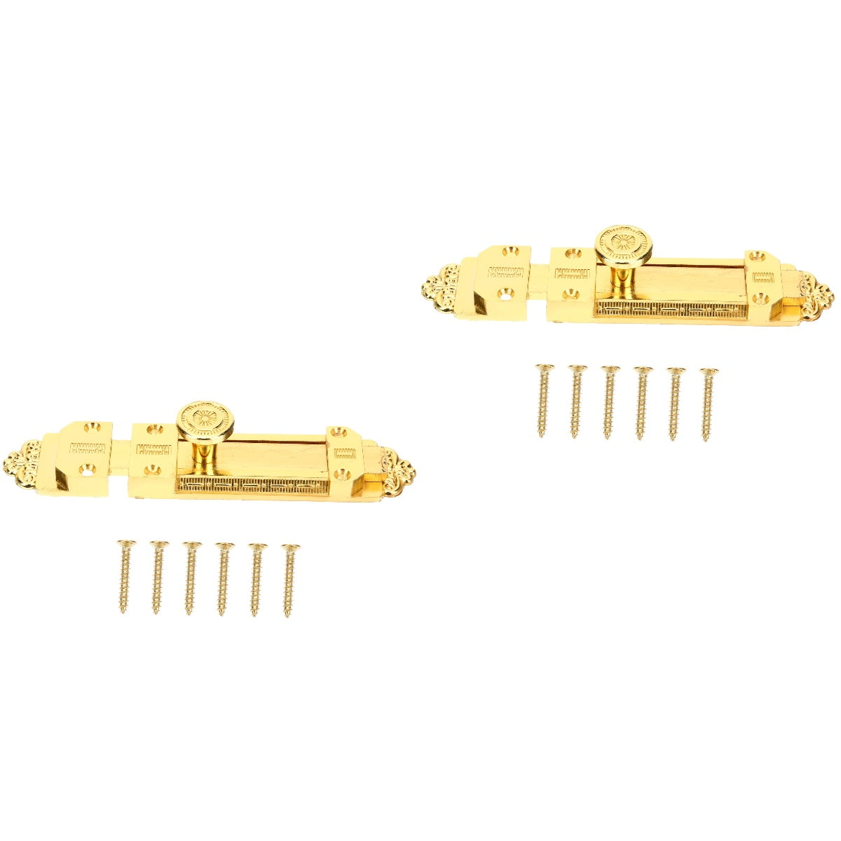 2 Count Double Door Locks Flush Bolt Latches Bolts Deadbolt - Walmart.com