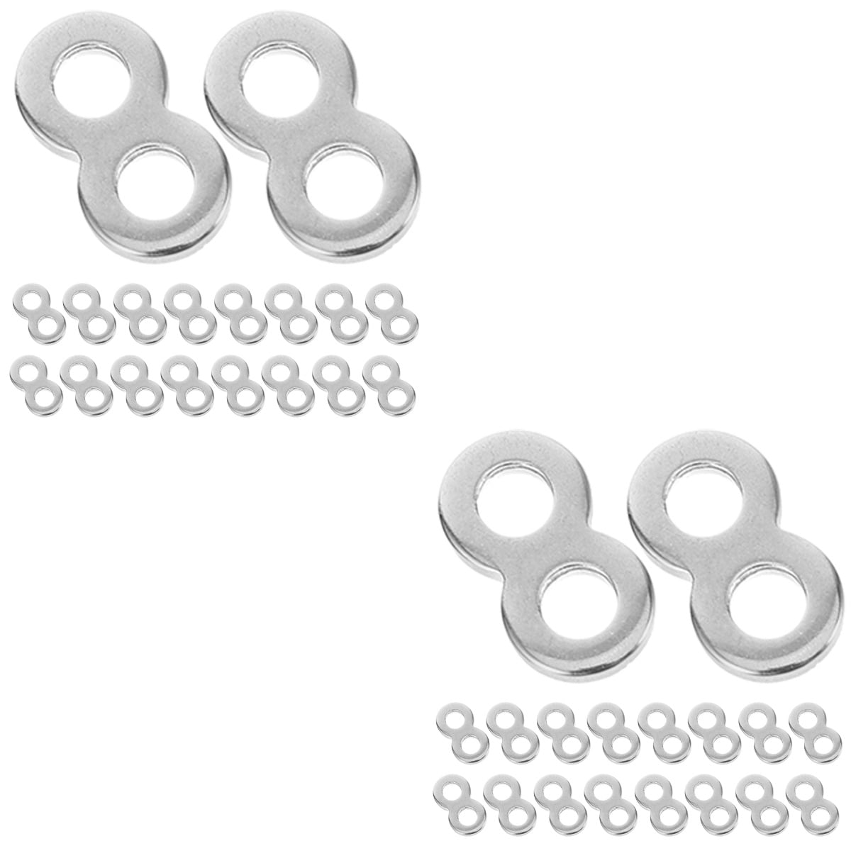 2 Count Double Sided Tape Shelf Anchors for Wall Stainless Steel ...