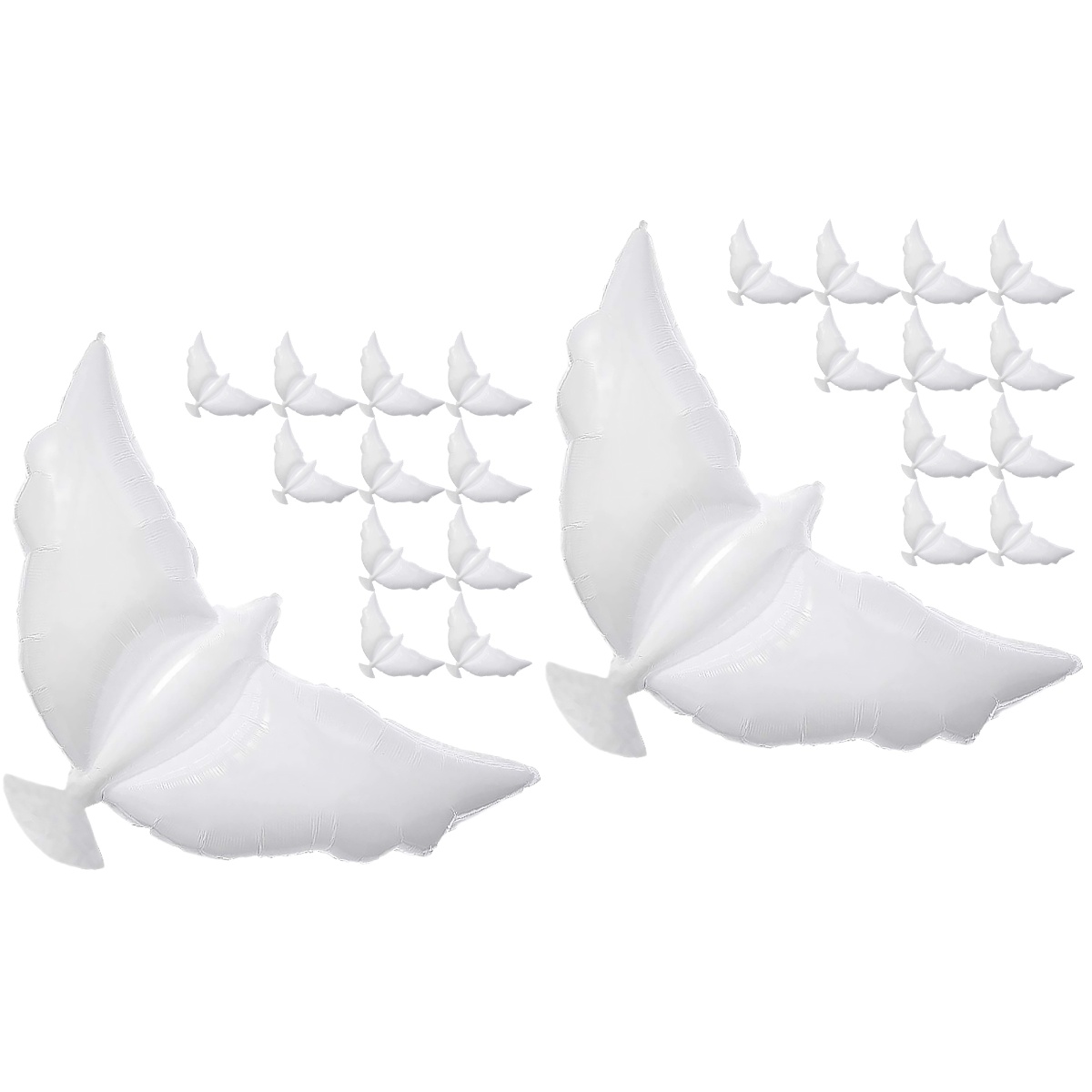 2 Count Dove Balloon Decorations Helium Tank Balloons White - Walmart.com
