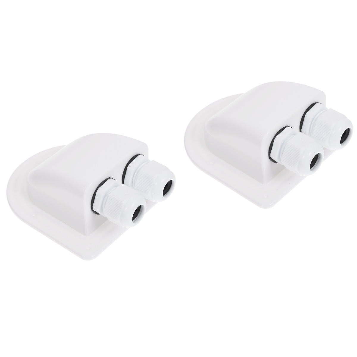 2 Count Dual Cable Entry Box Solar Panel Wiring Gland Double Holes Car ...