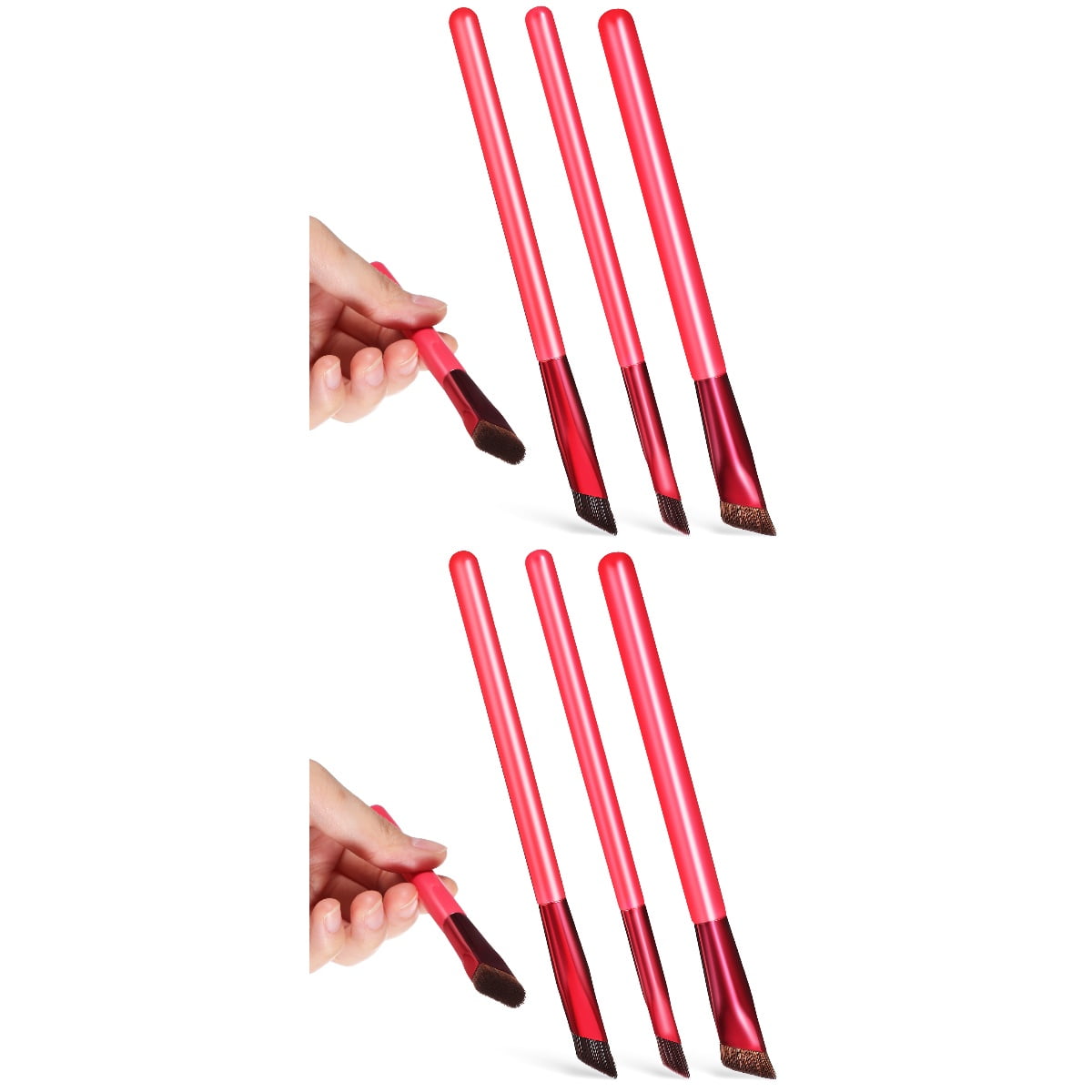 2 Count Eyelash Beauty Tool Angled Brow Brush Makeup Tools Liner ...