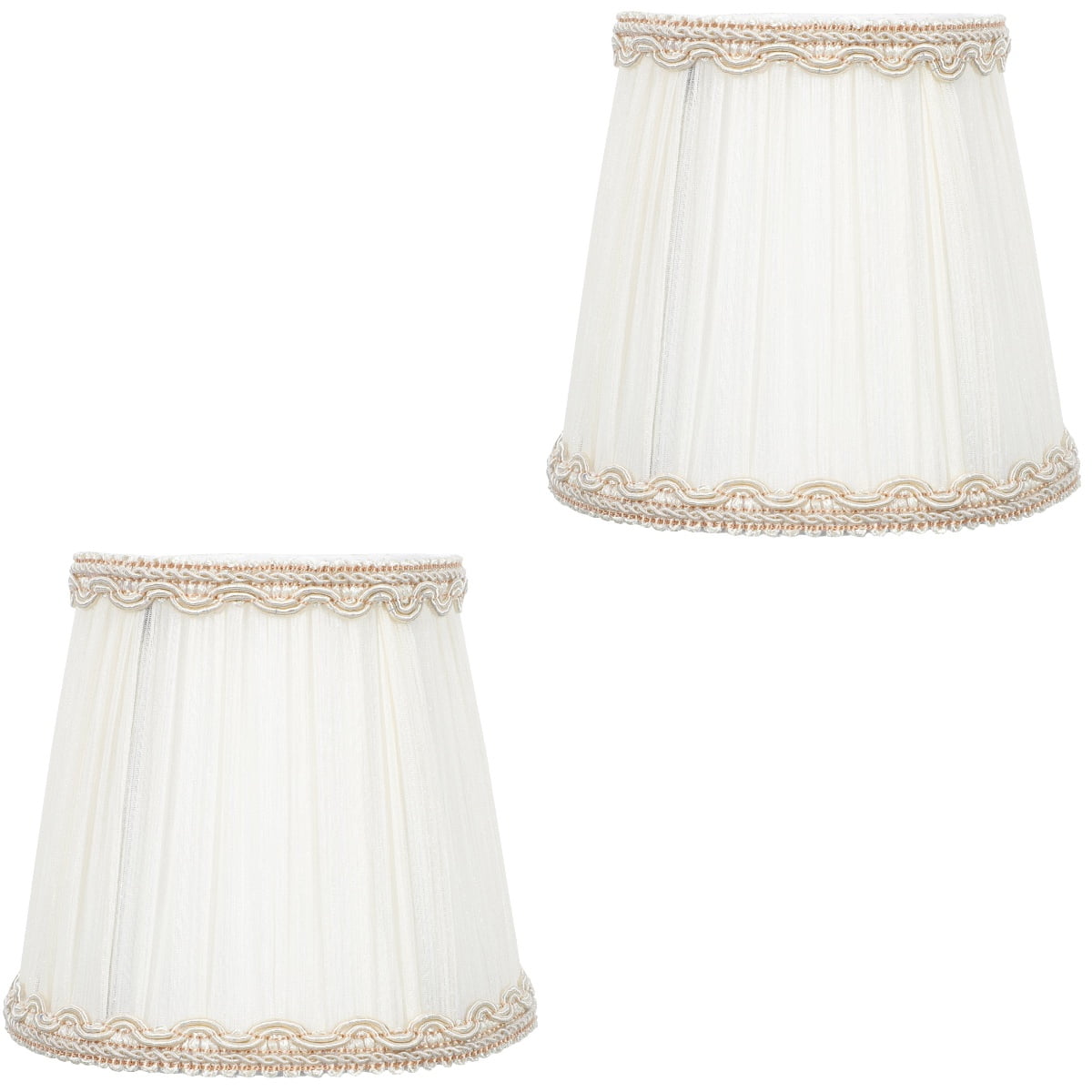 2 Count Fabric Lampshade Barrel Crystal Wall Sconce Light Bulb Shades ...