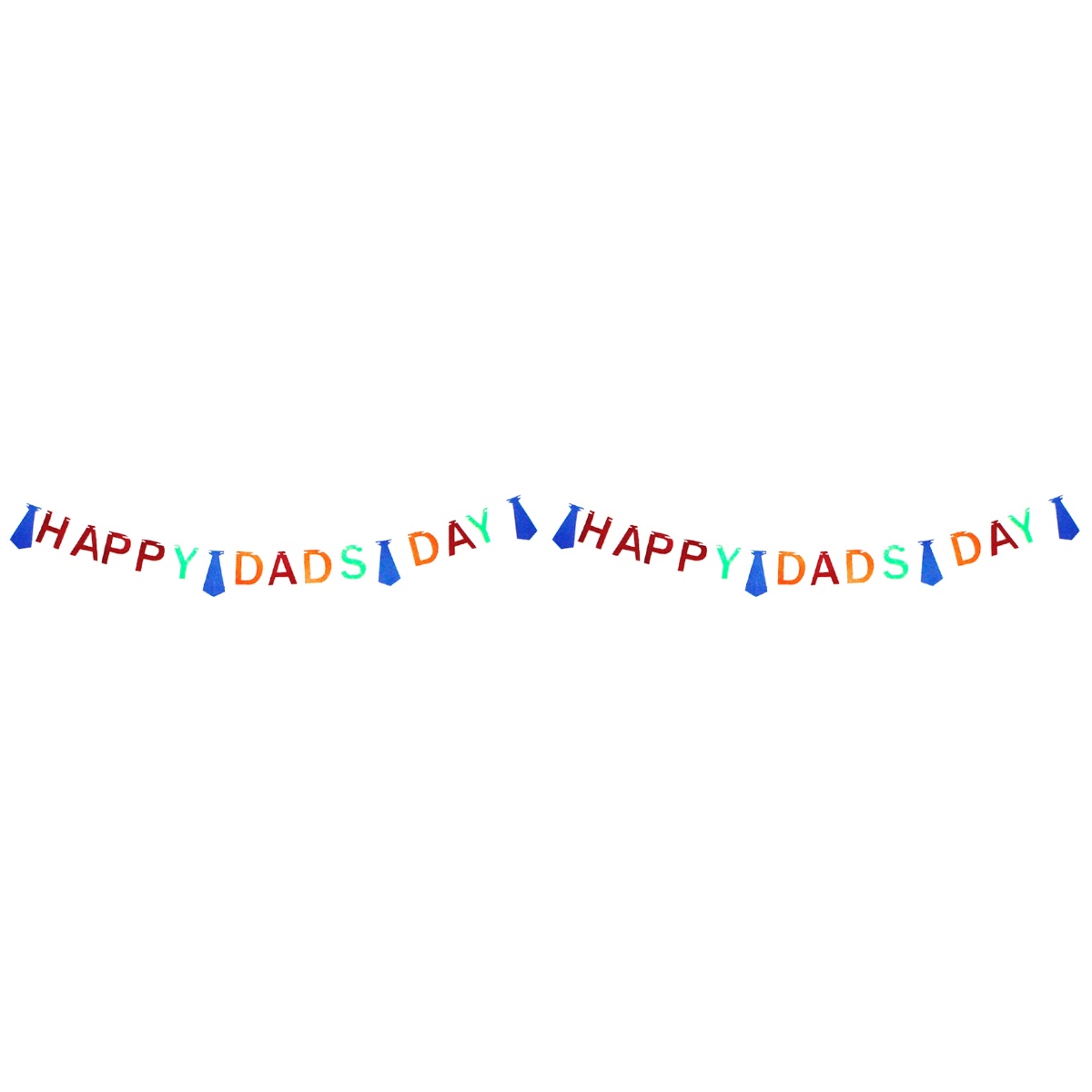 2 Count Father's Day Bunting Garland Quirky Plaques Decorations ...