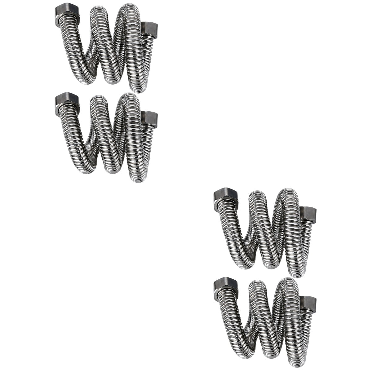 2 Count Feeder Water Stainless Steel Bellows Pressure Pipe Flexible ...