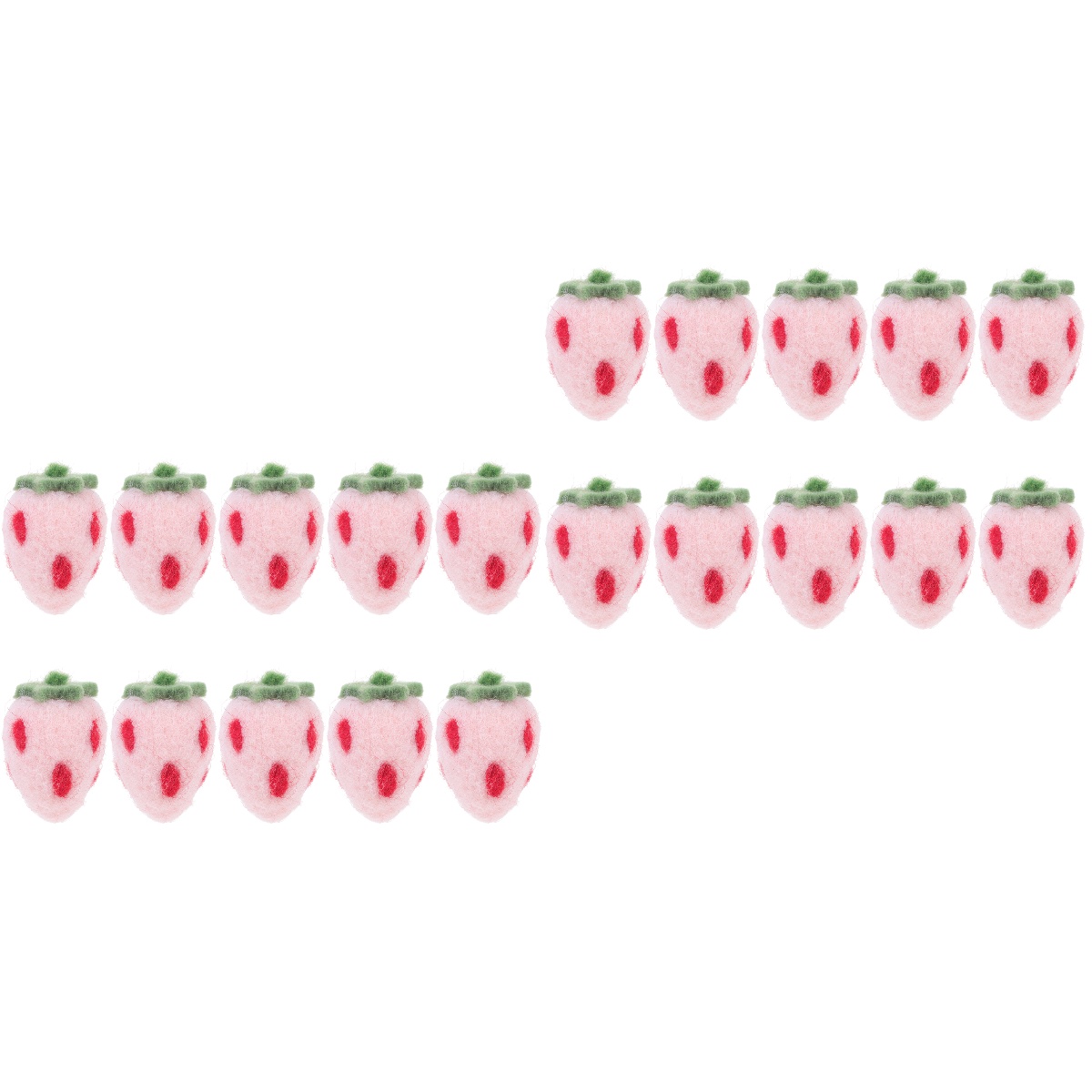 2 Count Felt Pink Pig Strawberries Strawberry Decor Baby Headbands ...