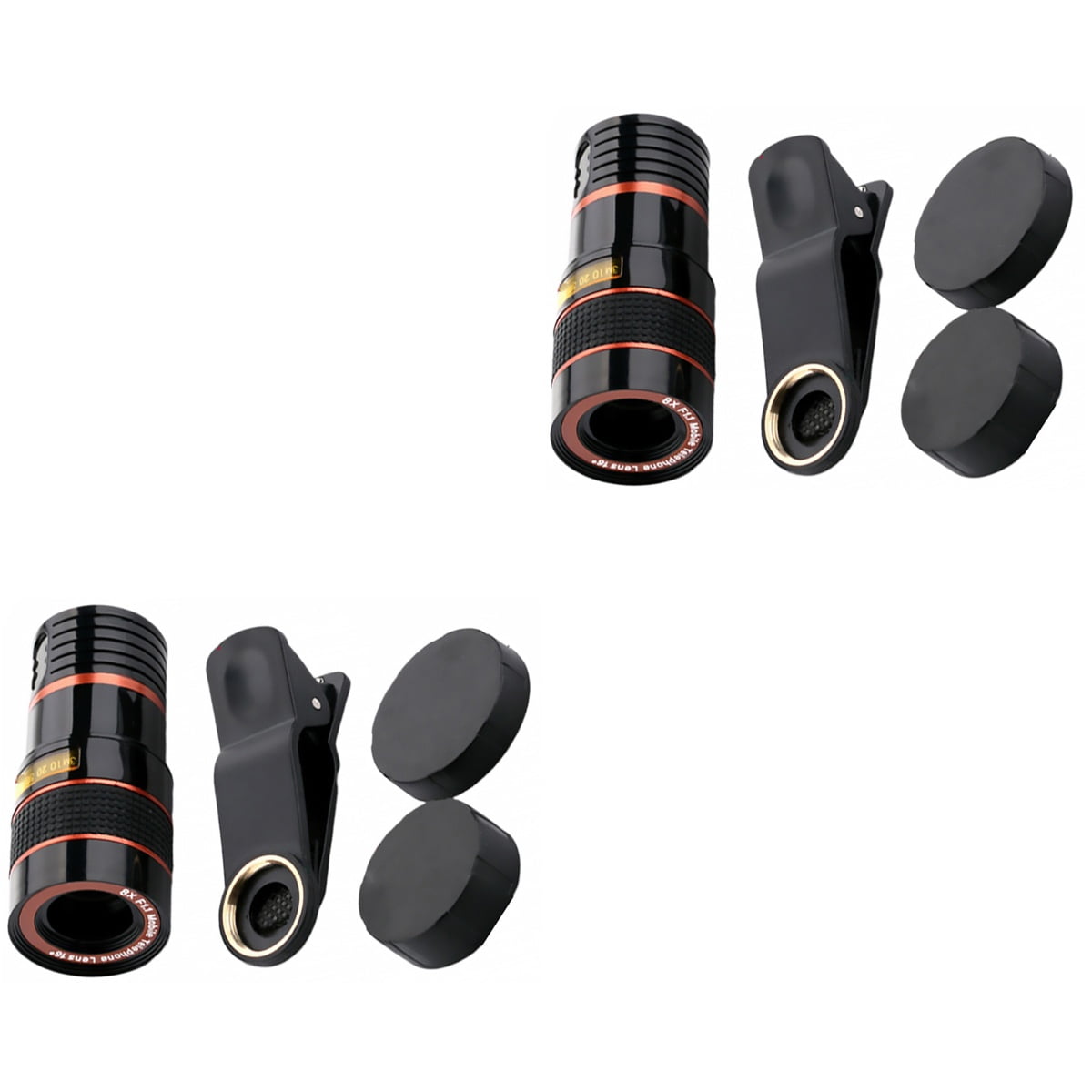 2 Count Fish Eye Lens for Camera Phones Universal Cellphone Photography ...