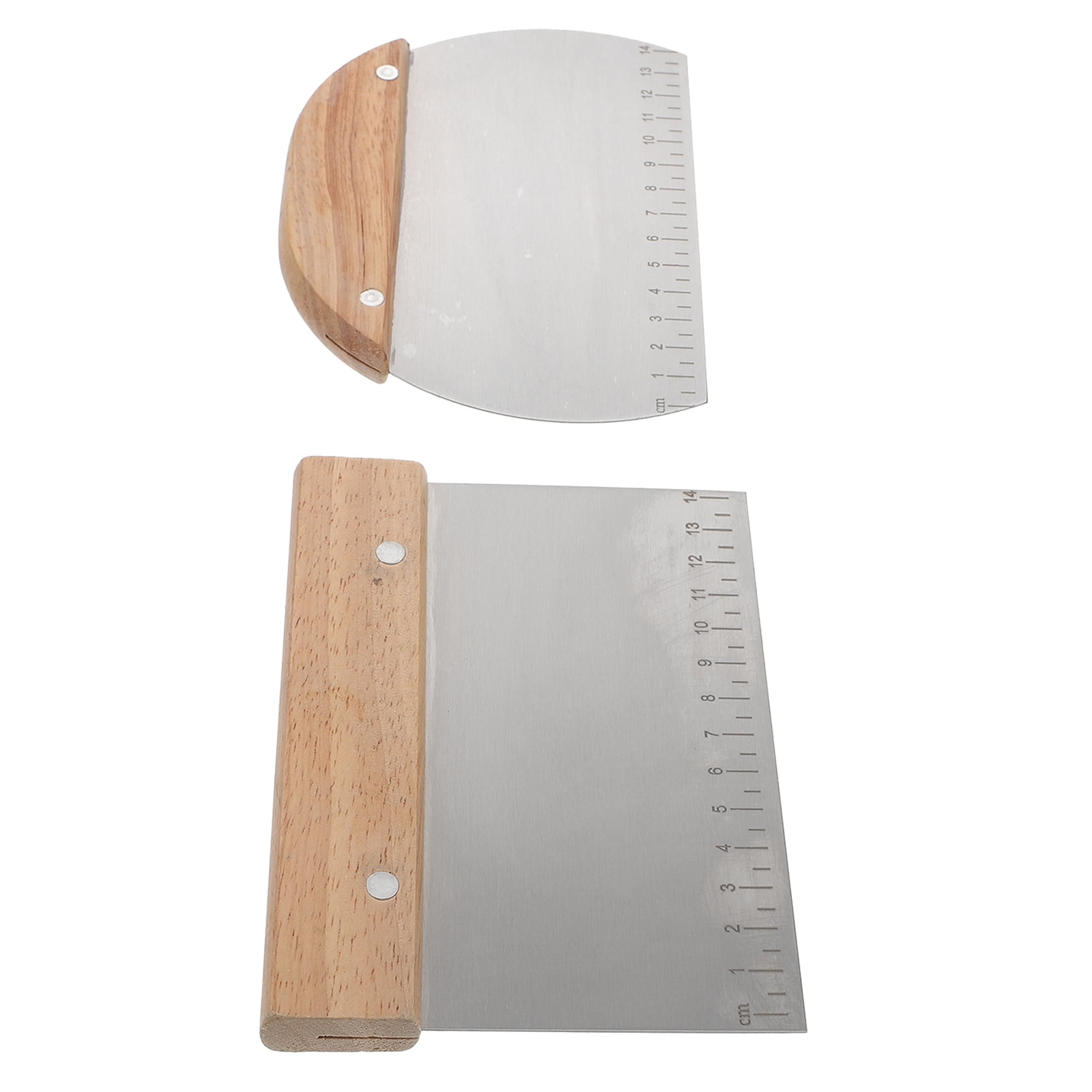 2 Count Flour Cut Pastry Scraper Bowl Icing Smoother Spatula Household ...