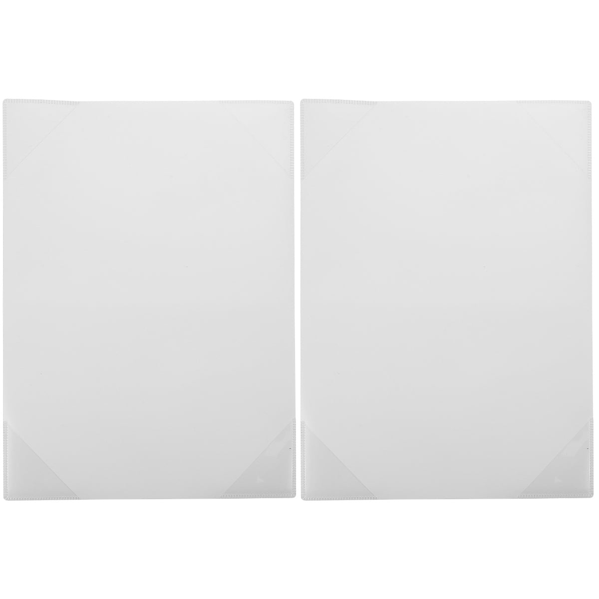 2 Count Folders A4 Folder Magnetic Folder Clear Paper Storage Holder ...