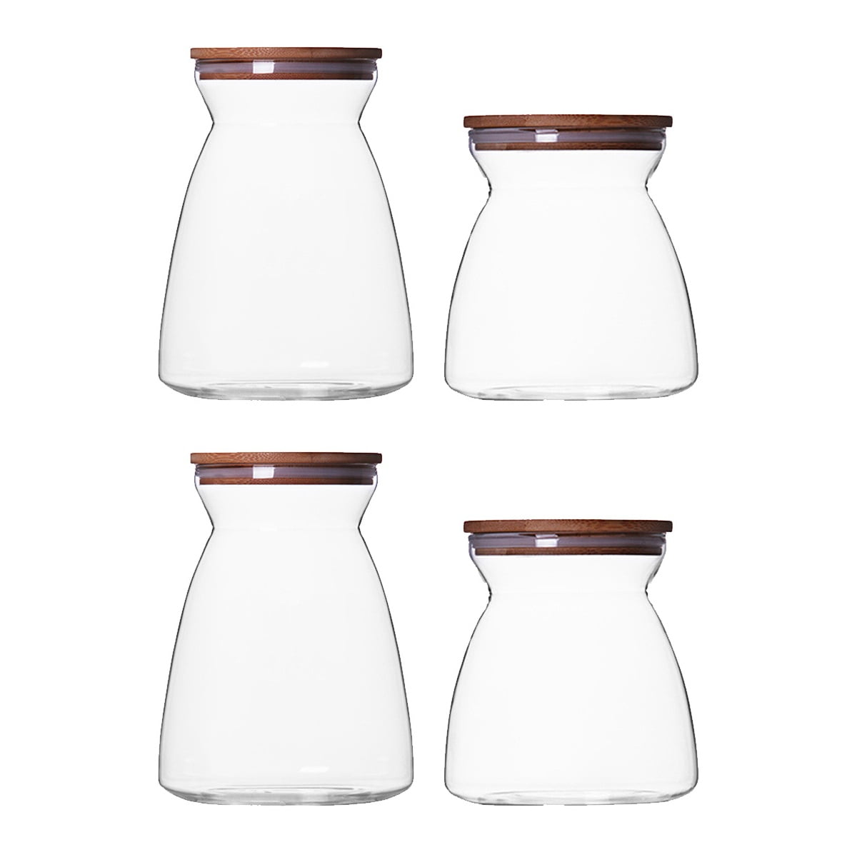 2 Count Food Containers with Lids Tea Sugar and Coffee Maple Storage ...