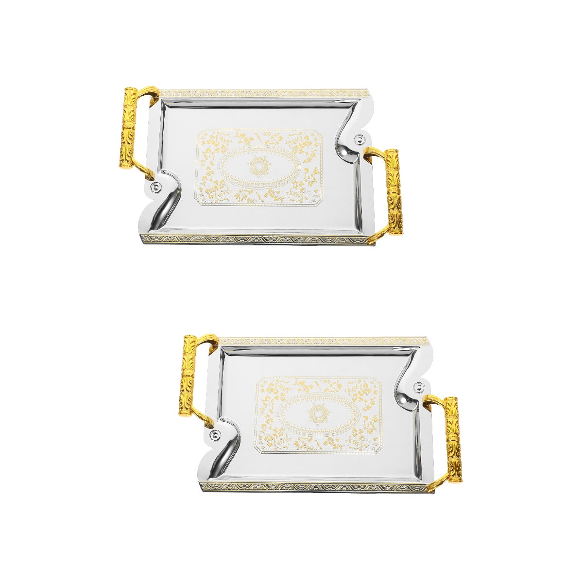 2 Count Fruit Tray Metal Trays Decorative Wedding Dried Serving Paper ...