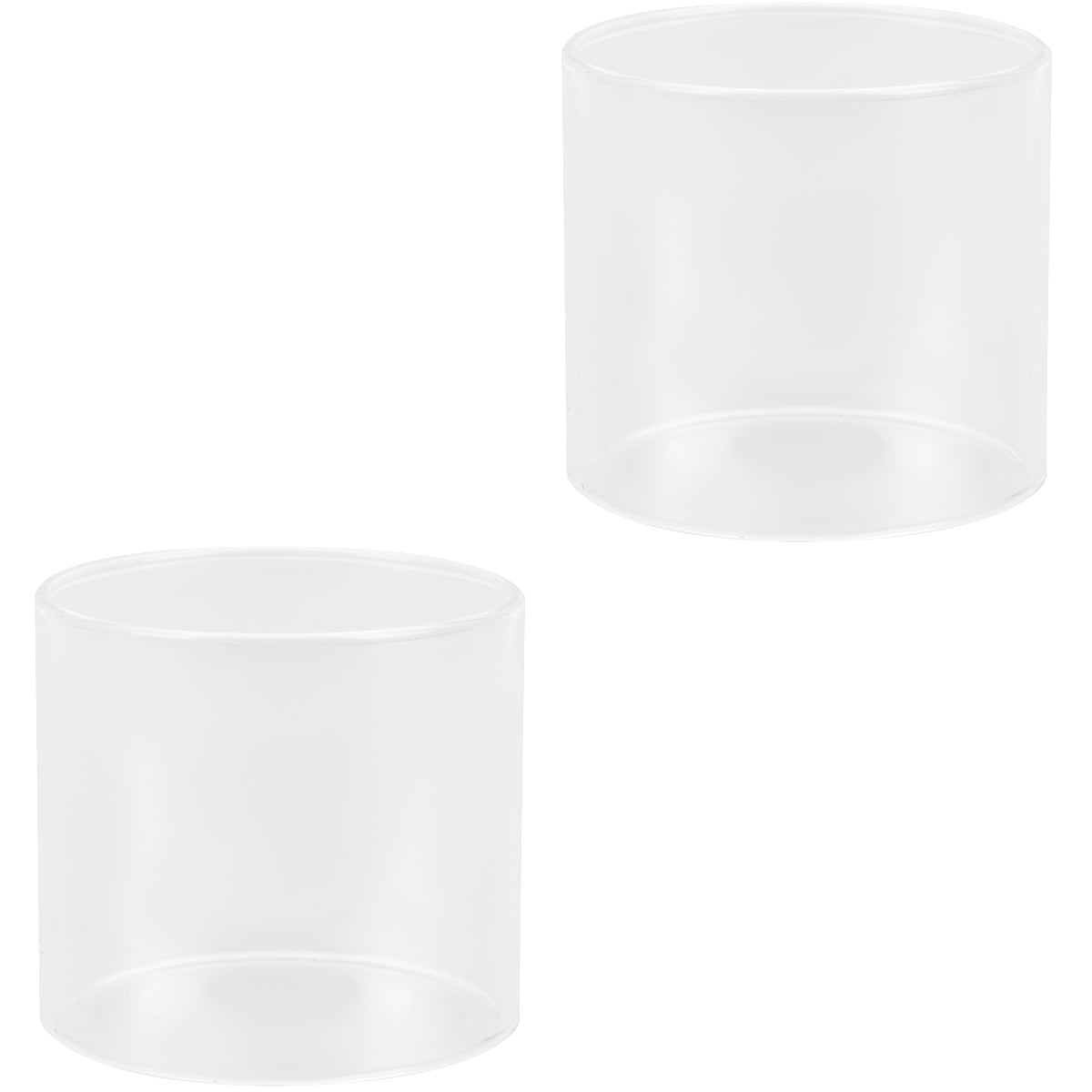 2 Count Gas Lamp Glass Shade Lantern Protector Replacement Lights ...