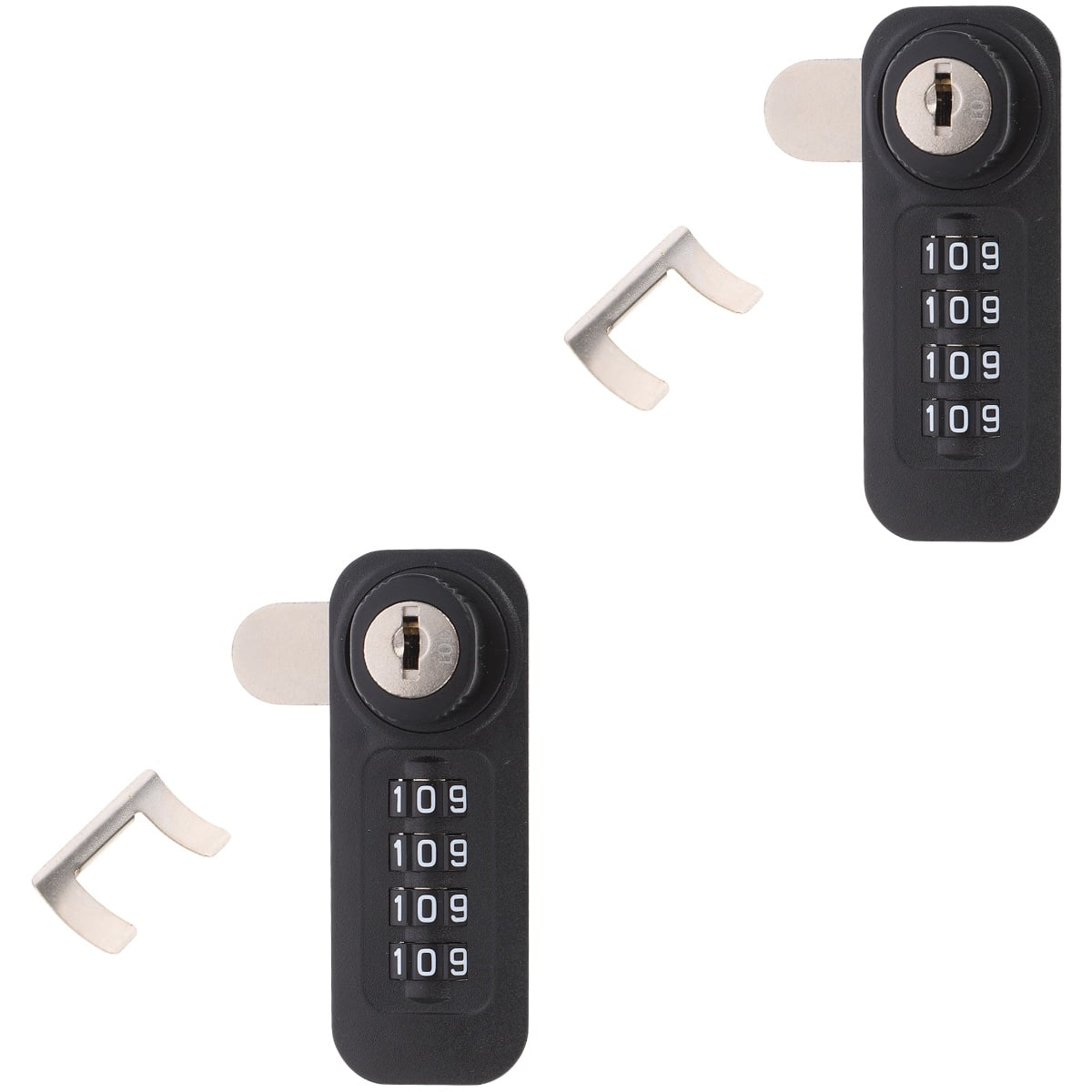 2 Count Gate Lock Combination Cabinet Door Lock Steel Cabinet Lock 7 ...