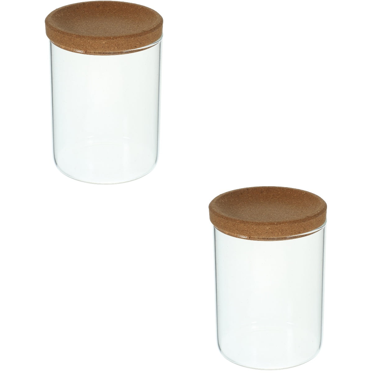 2 Count Glass Jar with Lid Bathroom Organizer Security + Secureid ...