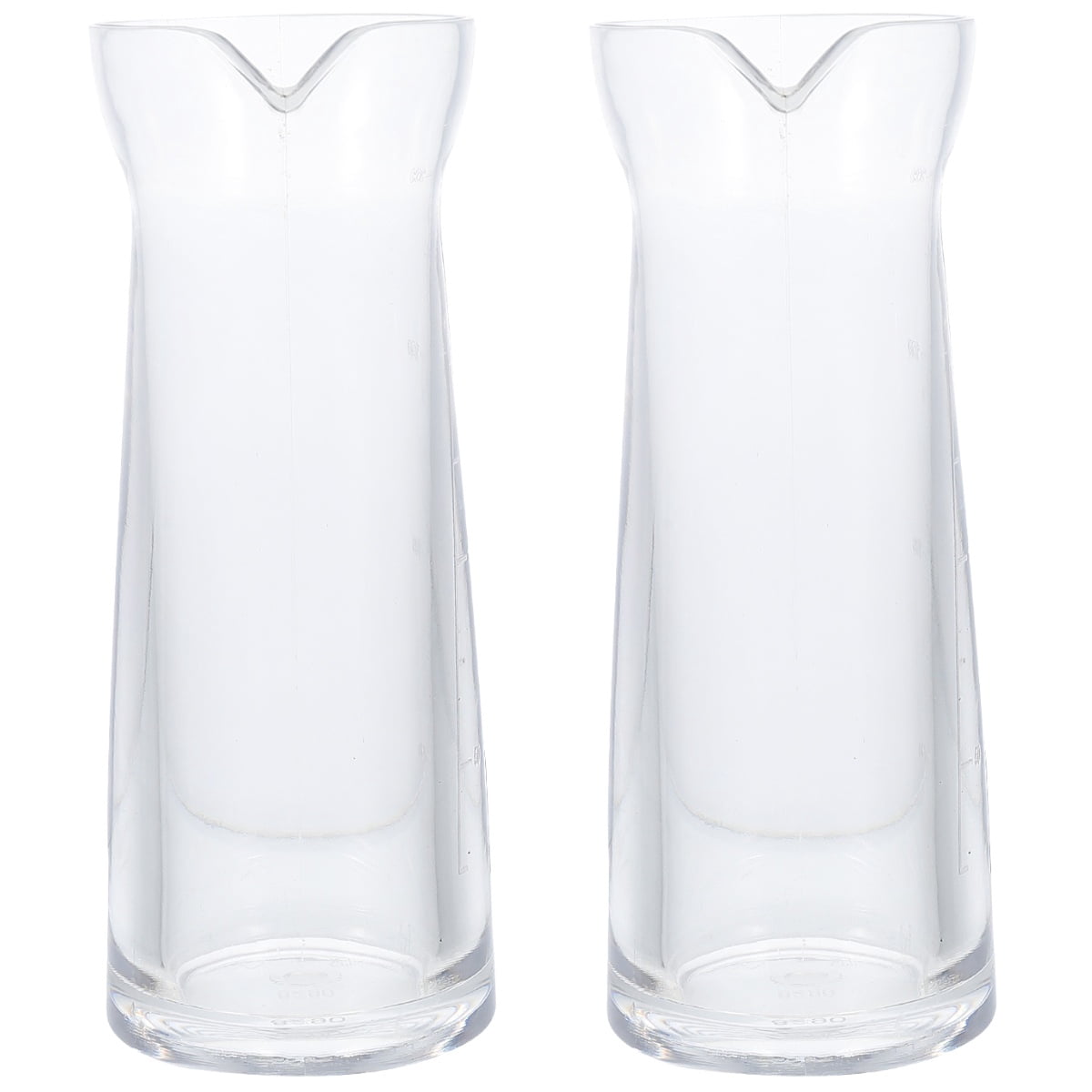 2 Count Glass Water Jug Single Serving Wine Liquid Pitcher Large ...