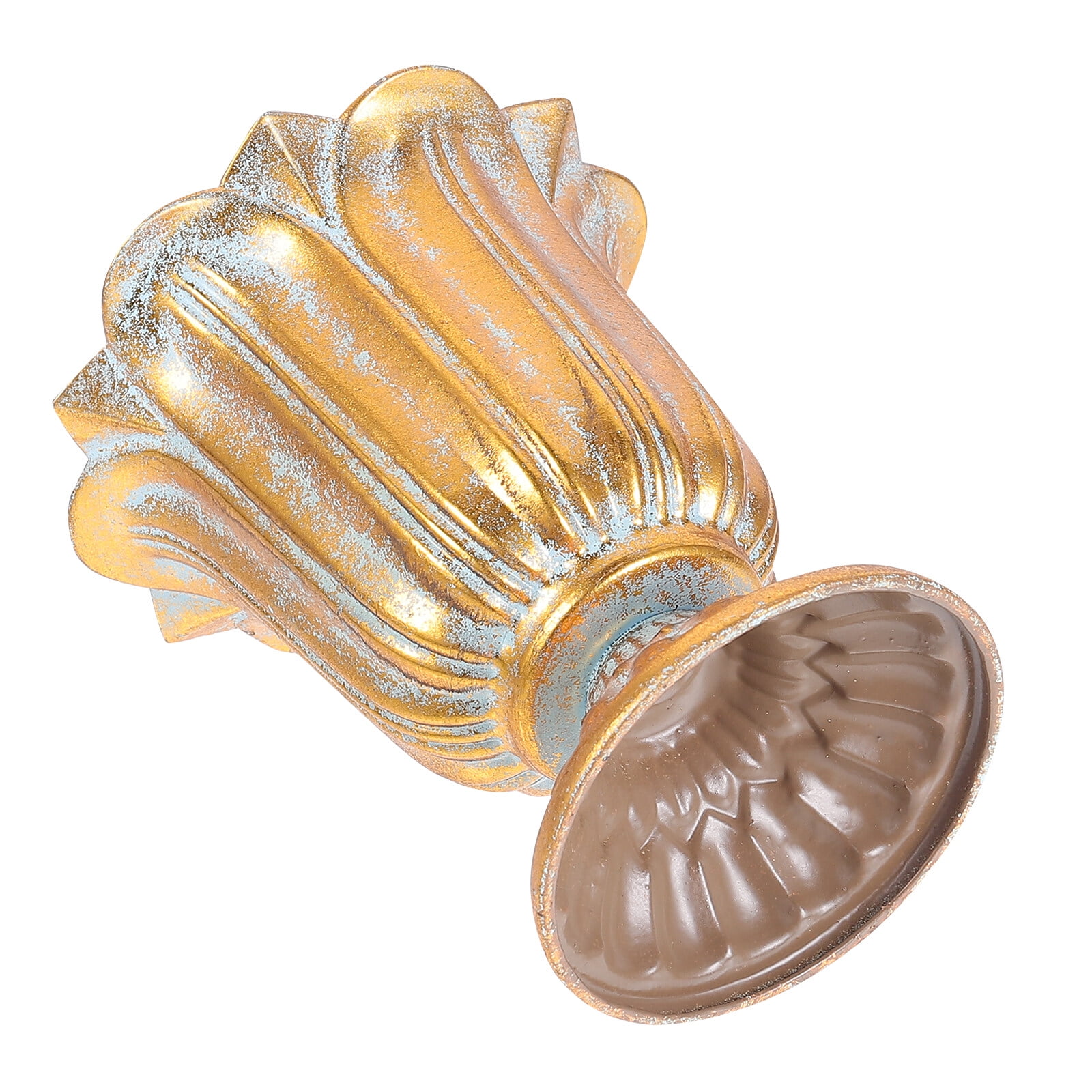 2 Count Gold Decor Classical Vase Favorite Plant Office 13x12cm Golden ...