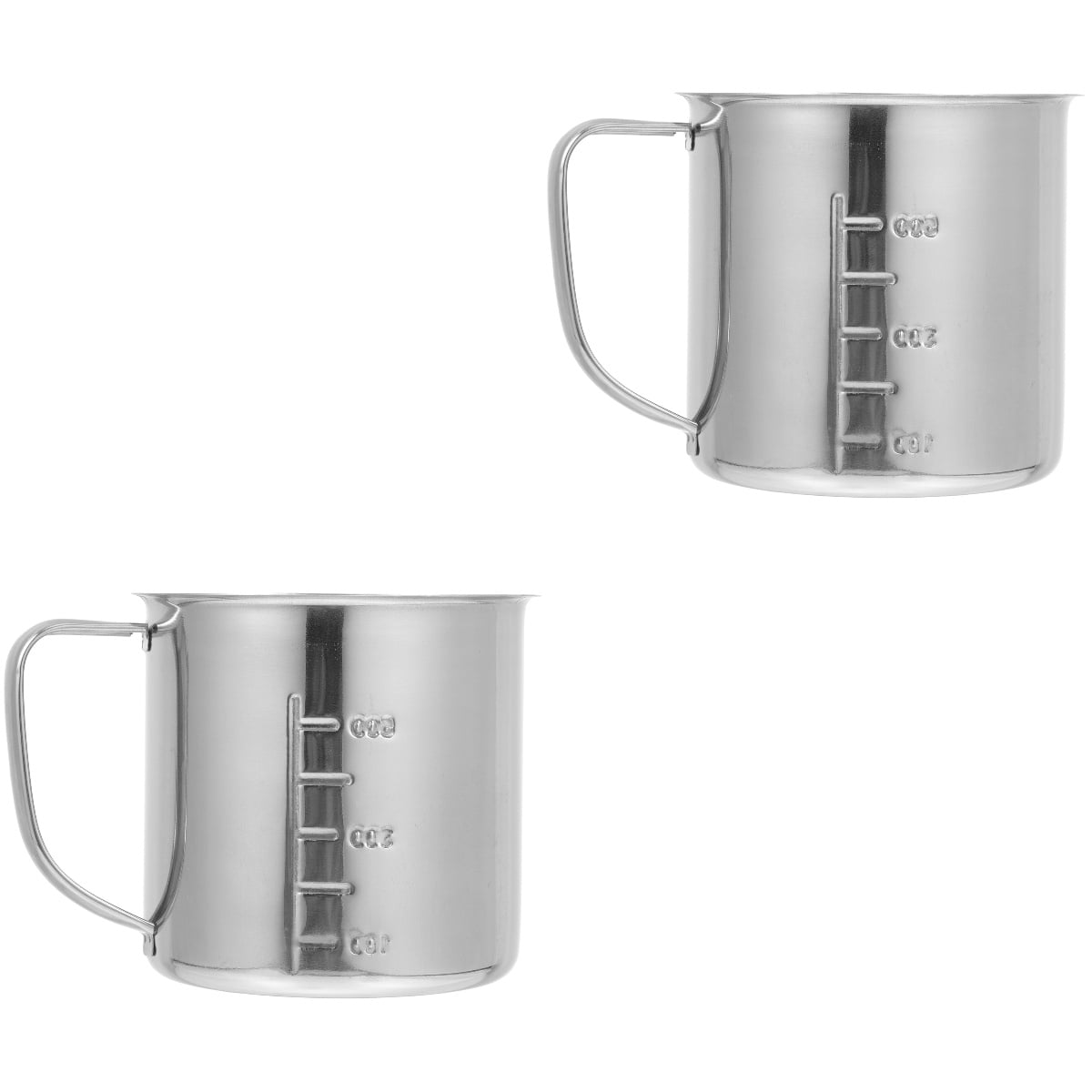 2 Count Gram Scale Stainless Measuring Cup Practical - Walmart.com