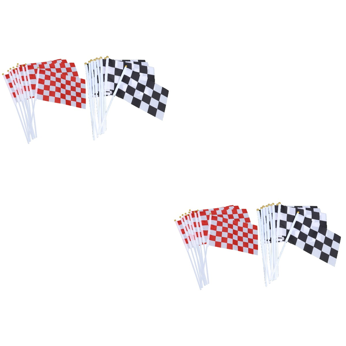 2 Count Hand Held Red Flags Cars Lightweight Flags 20pcs - Walmart.com