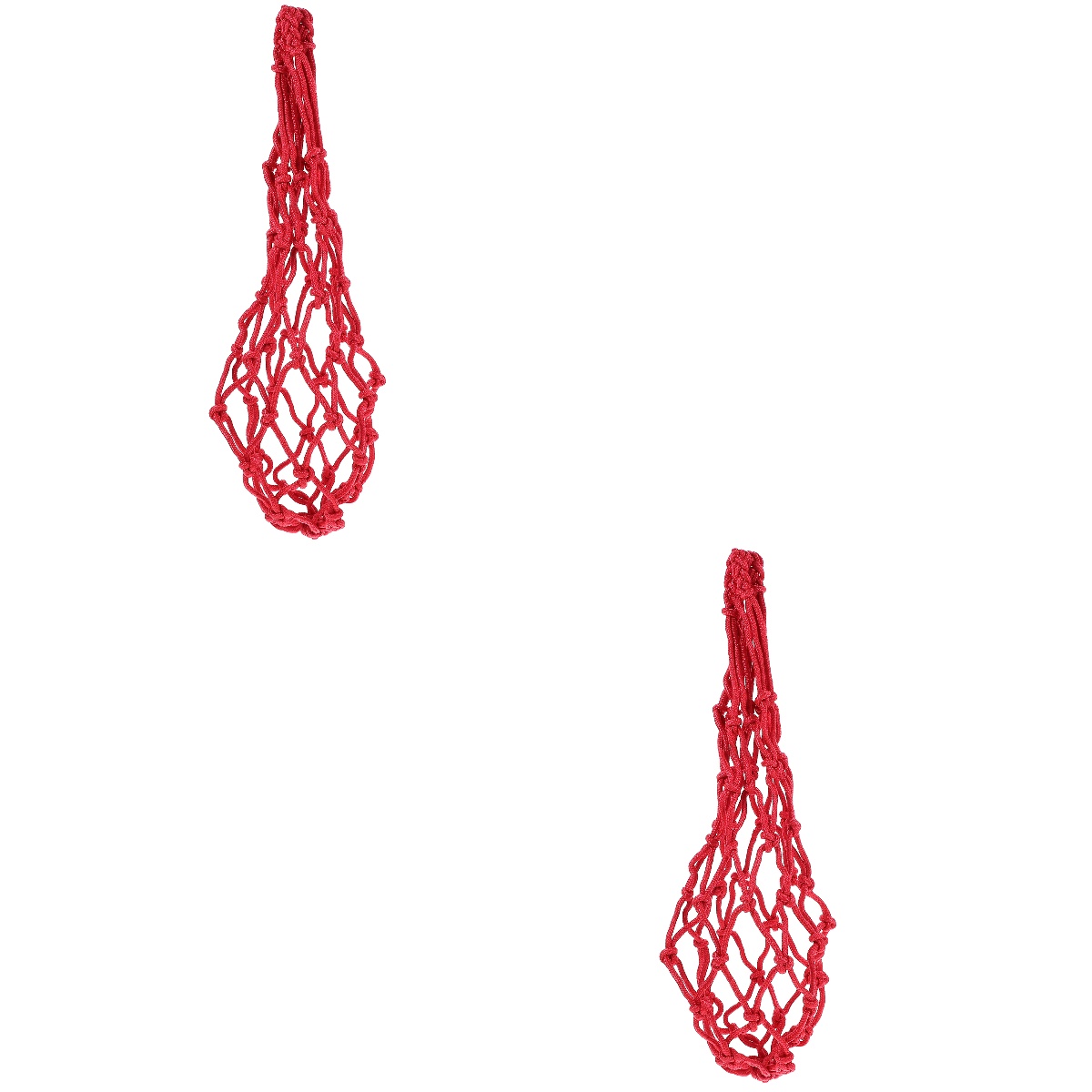 2 Count Hanging Fruit and Vegetable Feeder Chicken Coop Toy (red) Net ...