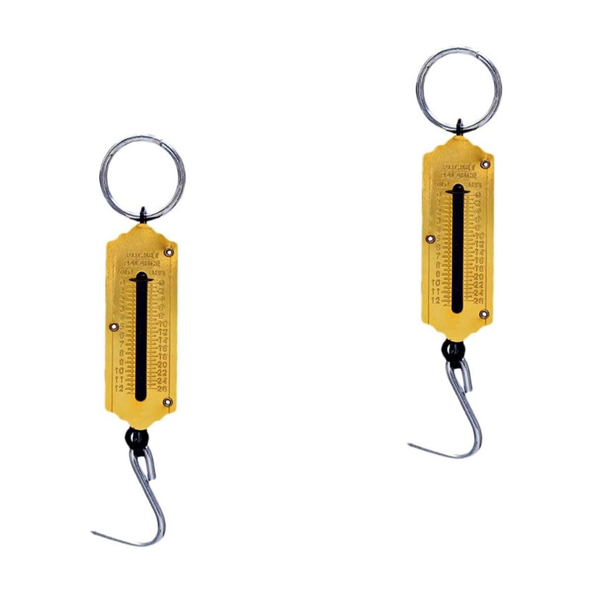 2 Count Hanging Weight Scale Grams Weighing Hook Vertical Spring ...