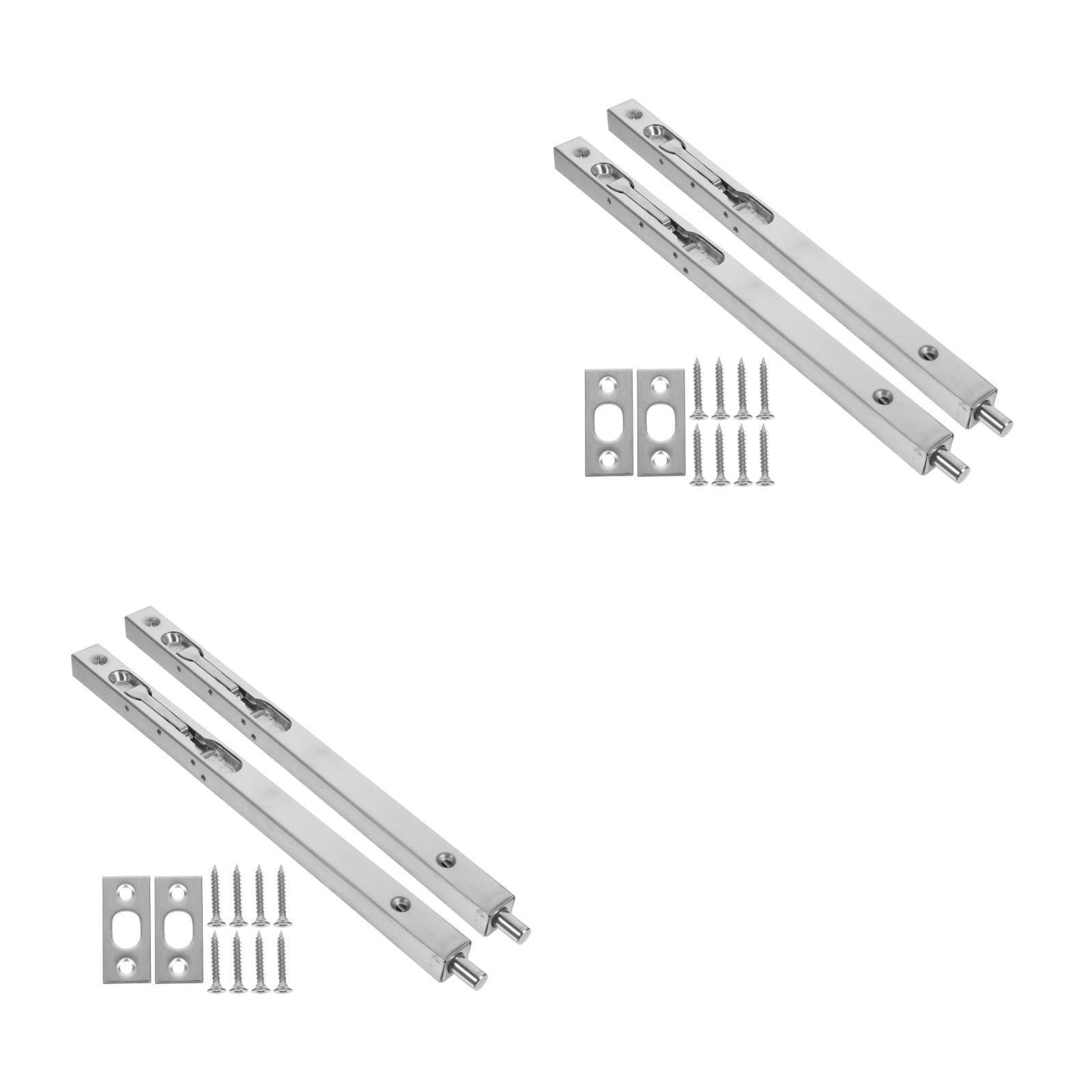 2 Count Hidden Door Lock Security Bar Low Profile Latch Drawer ...