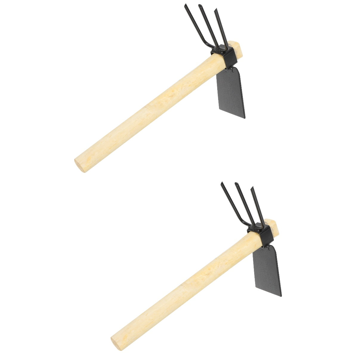 2 Count Hoe Dual Headed Tilling Soil Digging Shovel Hand Garden Tool ...