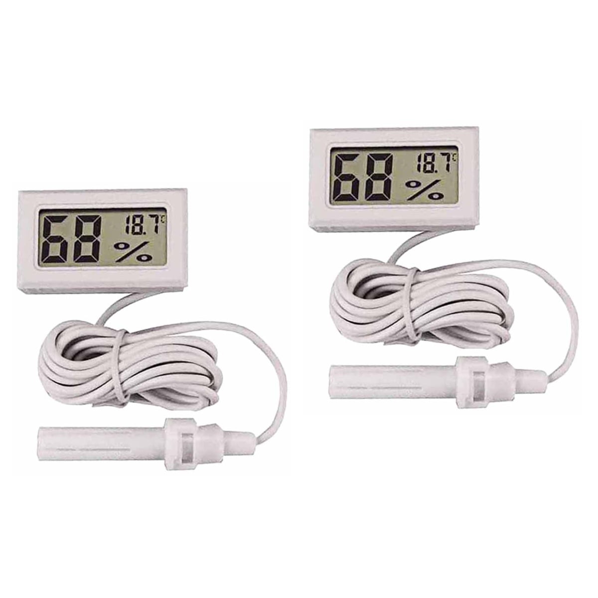 2 Count Humidor Thermometer Gift Box Thermometer White - Walmart.com