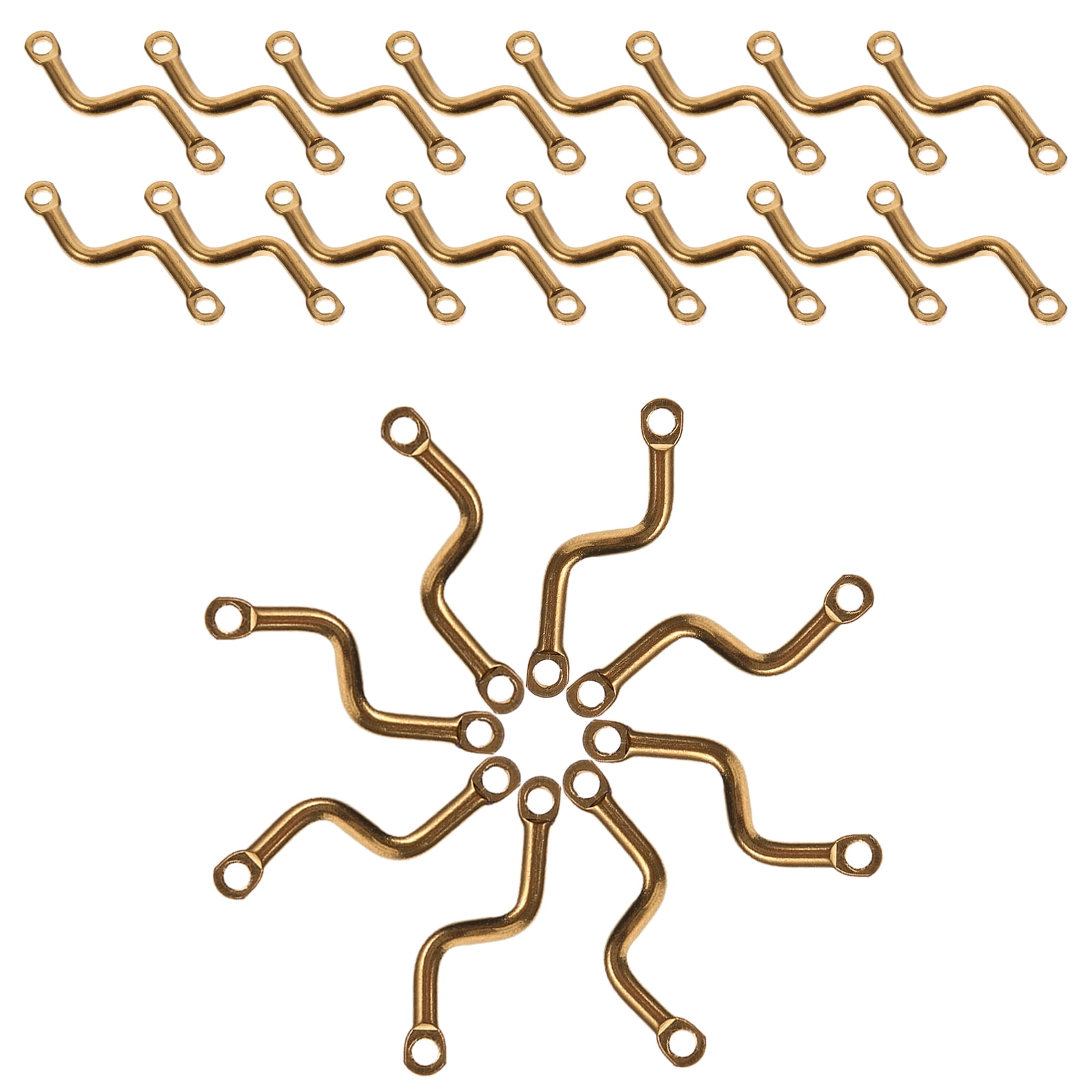 2 Count Jewelry Bracelet Beads S-Shaped Connecting Rod - Walmart.com