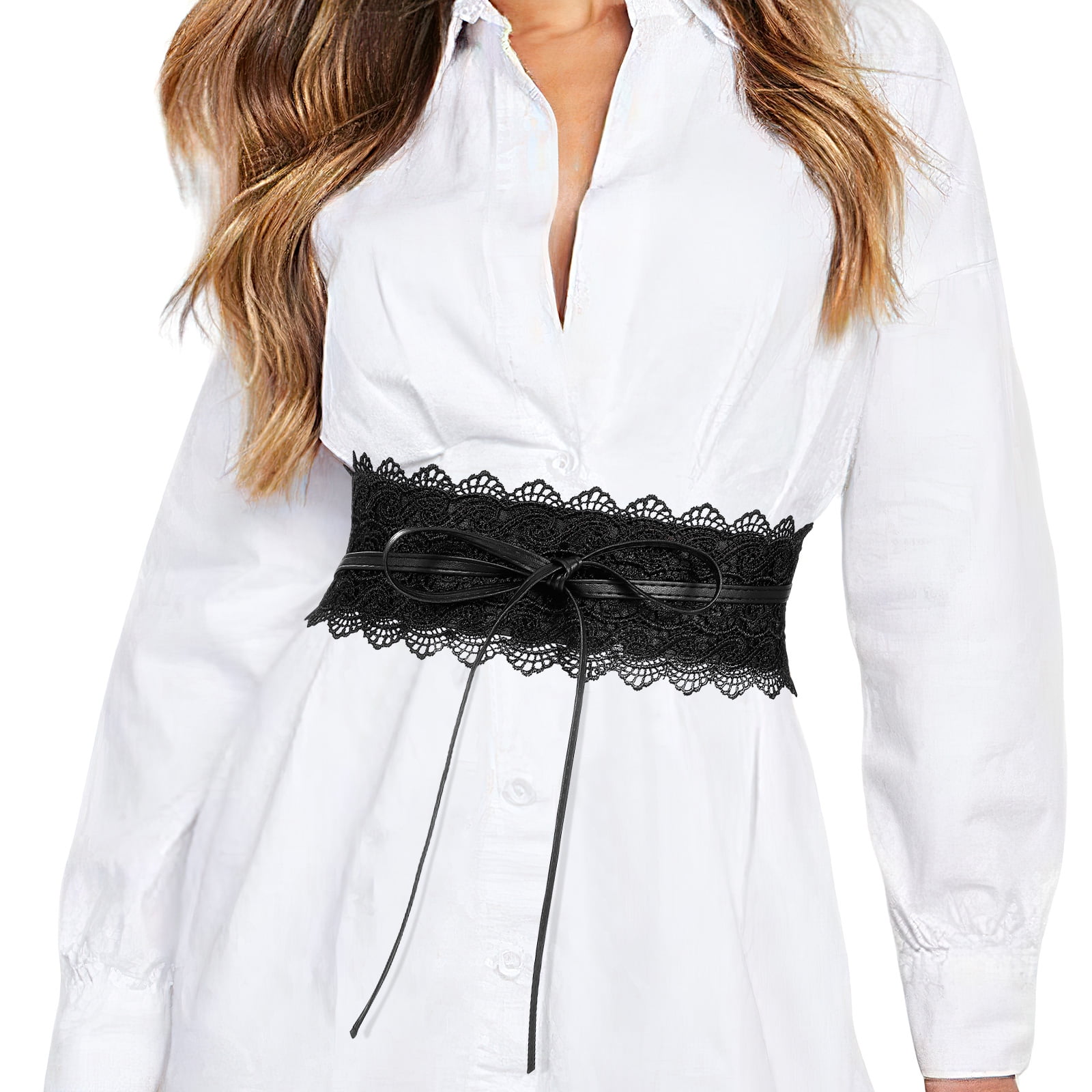 2 Count Lace Belt Charming Figure Belt Women's 220.00X10.00X0.30CM ...