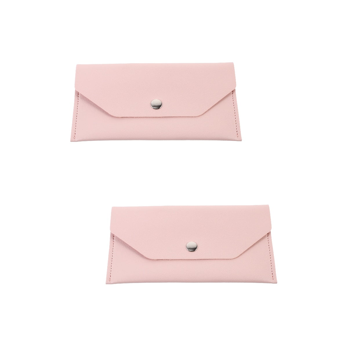 2 Count Leather Cash Envelope Envelopes Portable Wallet Card Holder For ...