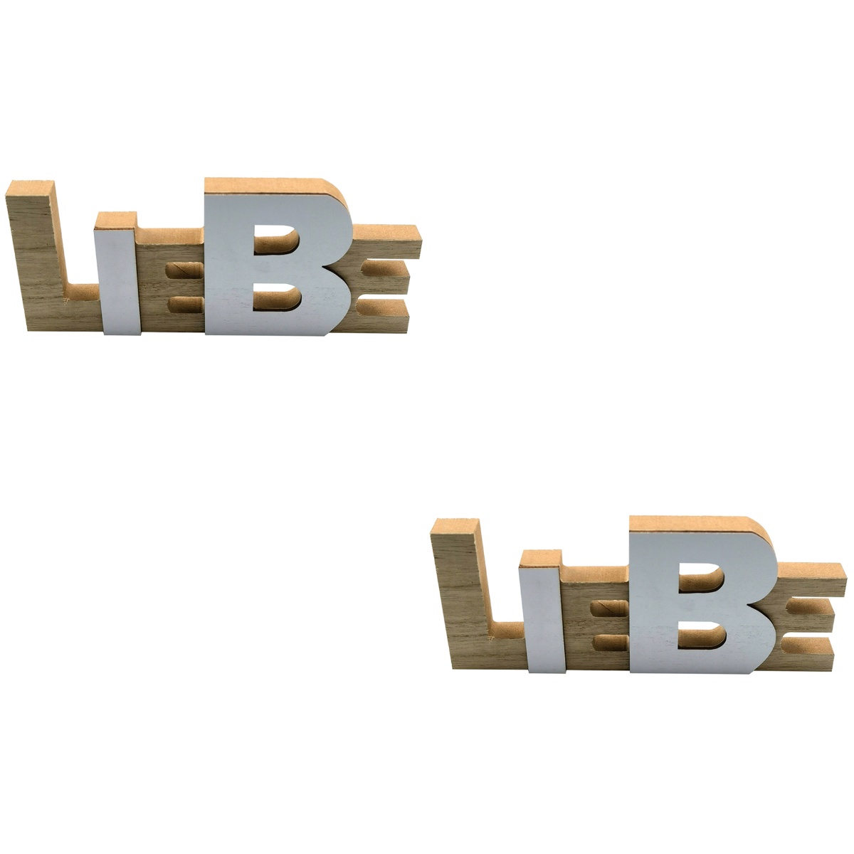 2 Count Liebe Ornaments Wedding Table Decorations Valentine's Day Prop ...