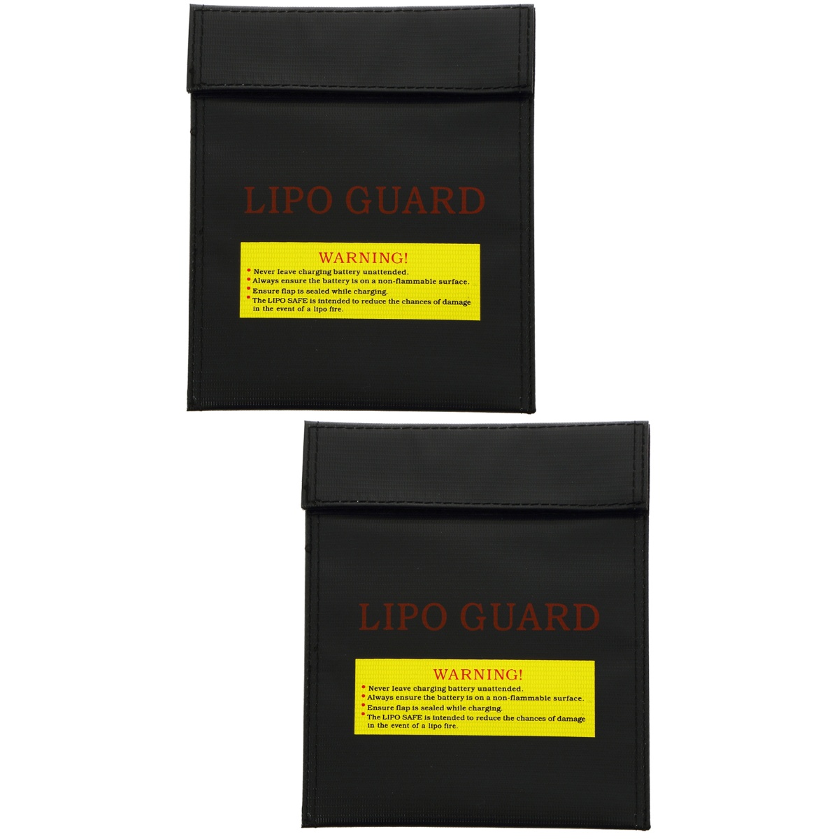2 Count Lipo Battery Fireproof Bag Safety Charge Sack Batteries ...