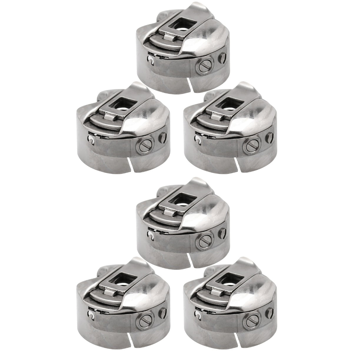 2 Count Machine Embroidery Software Bobbin Sewing Machines Silver ...